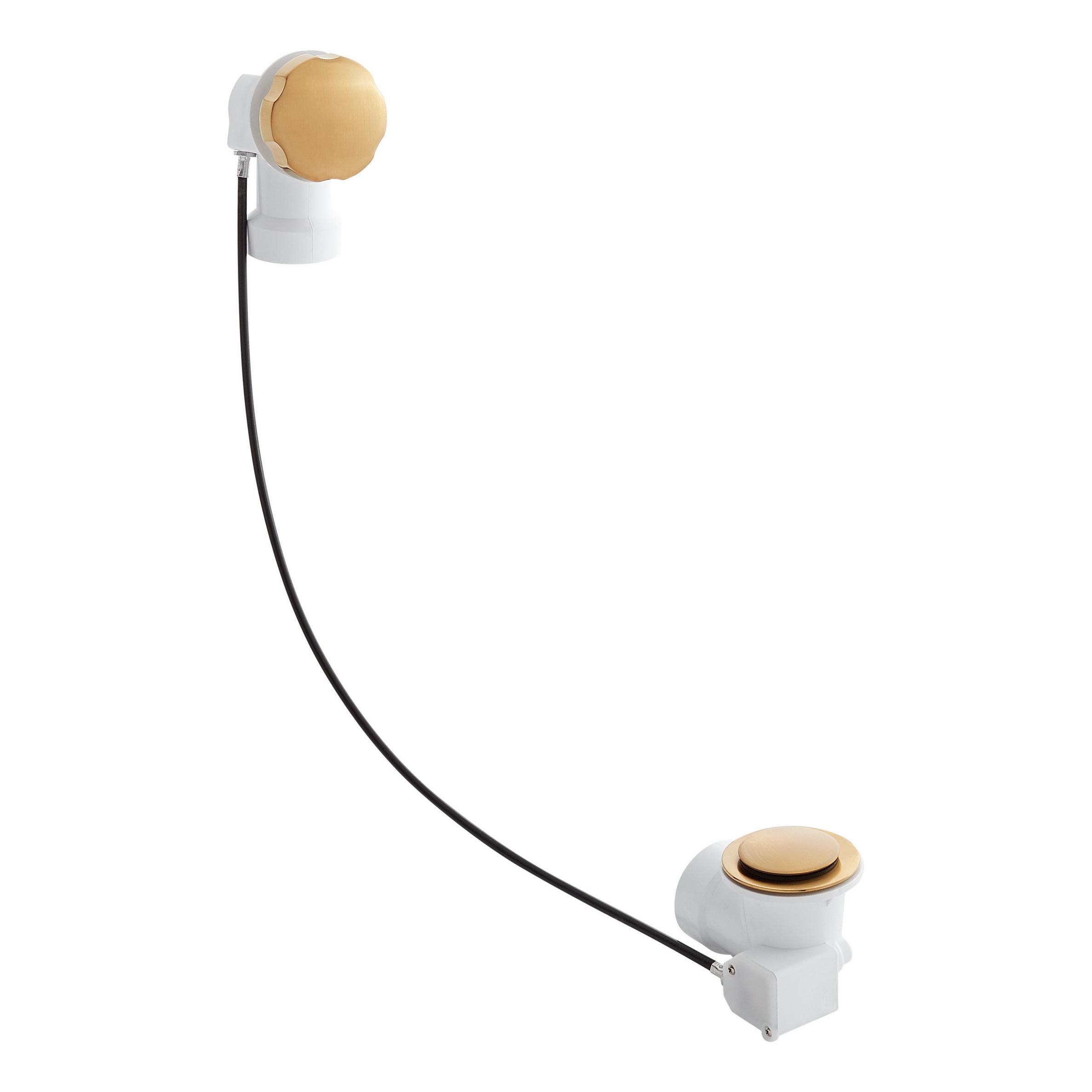 PVC Cable Drain & Overflow for 17" - 22" Deep Tubs | Signature Hardware