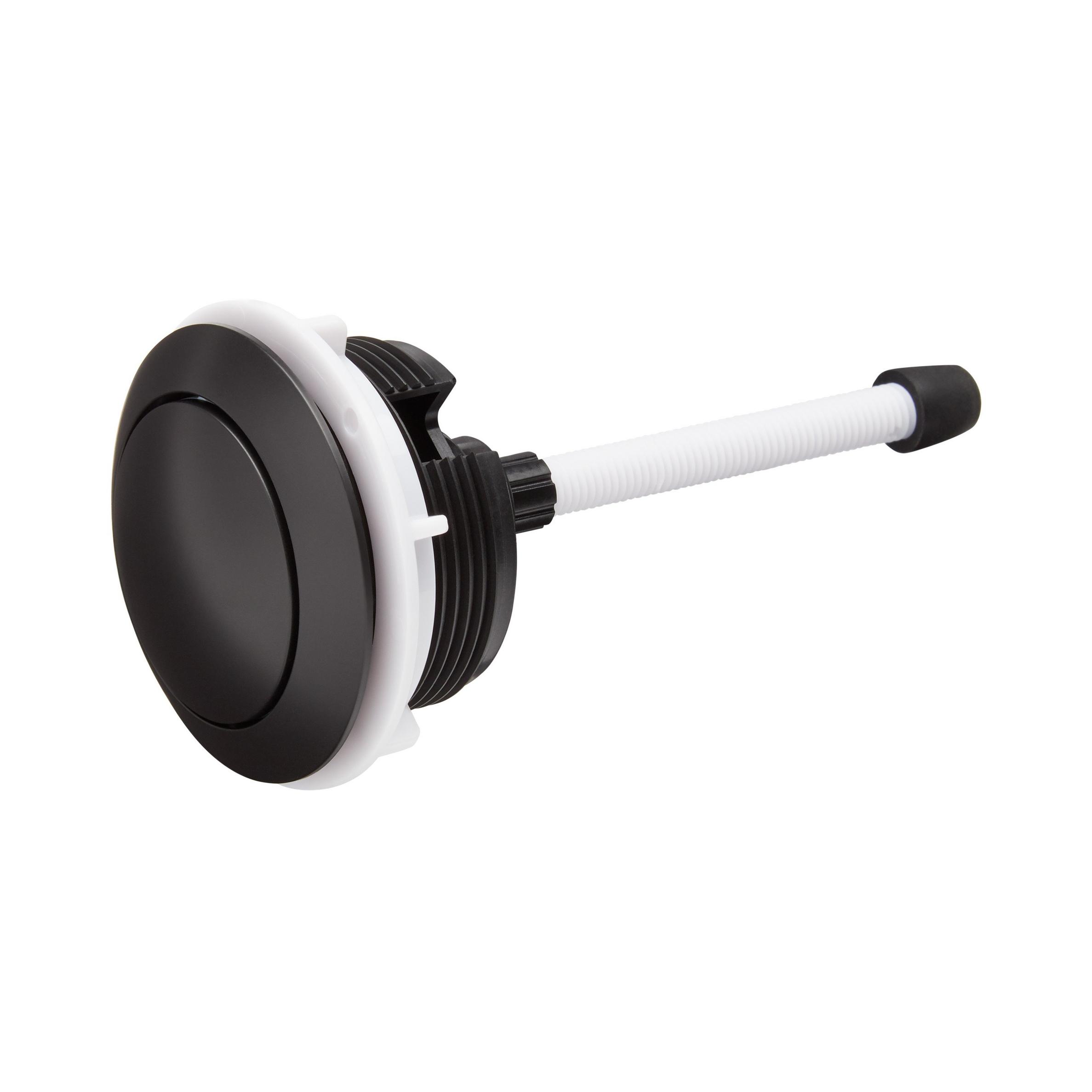 Push Button Flush Actuator - Matte Black | Signature Hardware