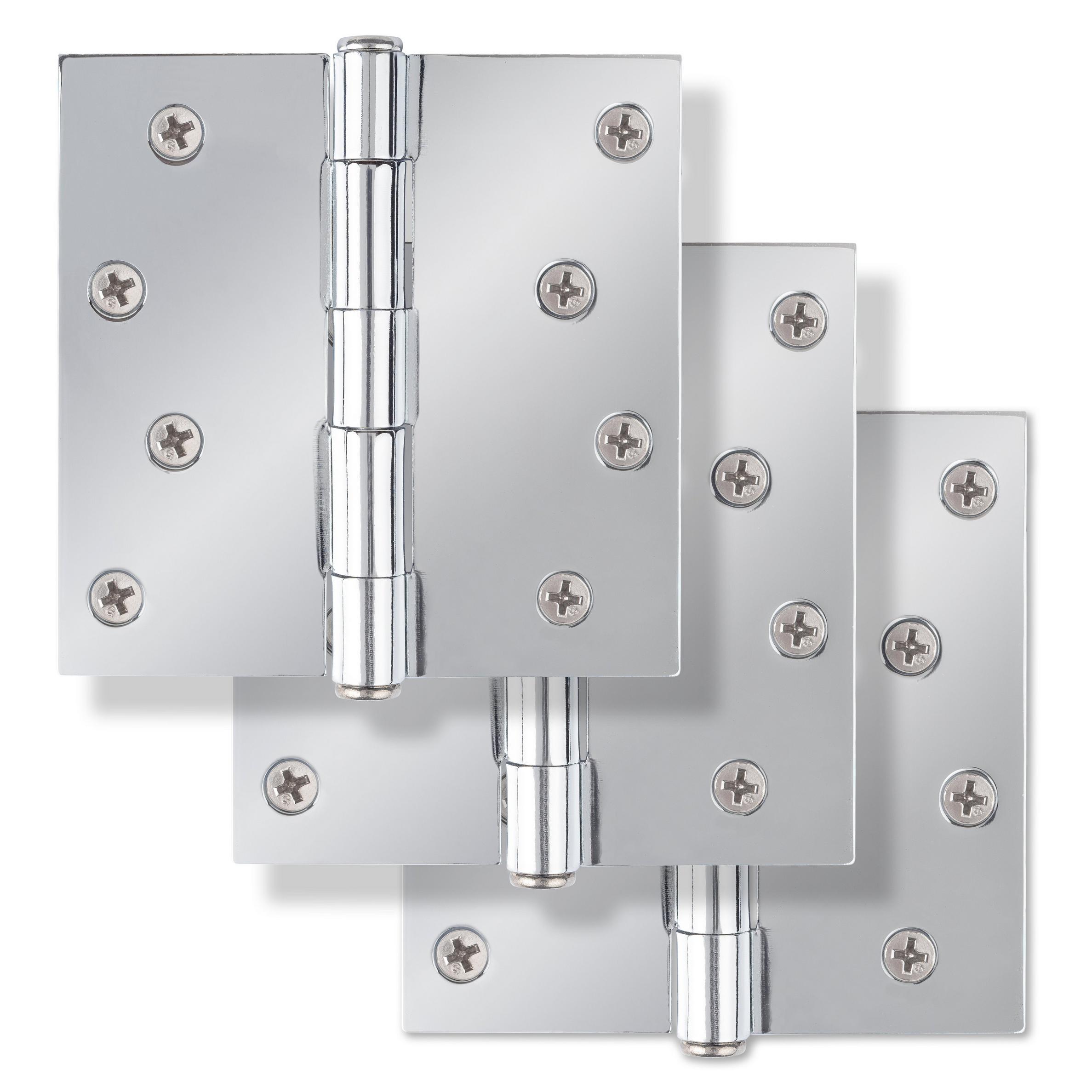Square Steel Door Hinge With Plain Bearing - 3 Pack | Signature Hardware