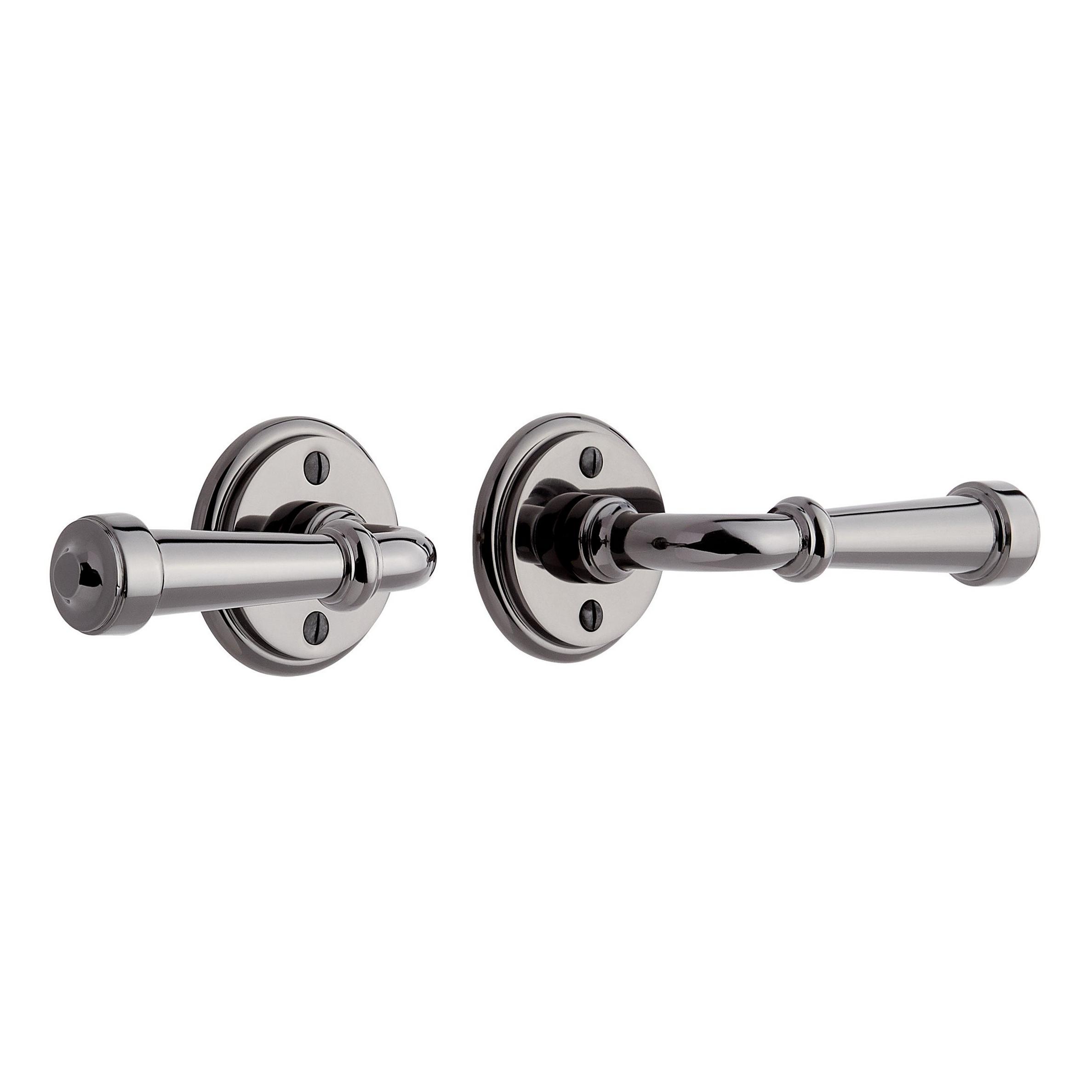 Esmond Solid Brass Interior Door Set - Lever Handle - Dummy - Left Hand ...