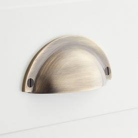 Rustic Style Brass Traditional Cup Pull | Signature Hardware