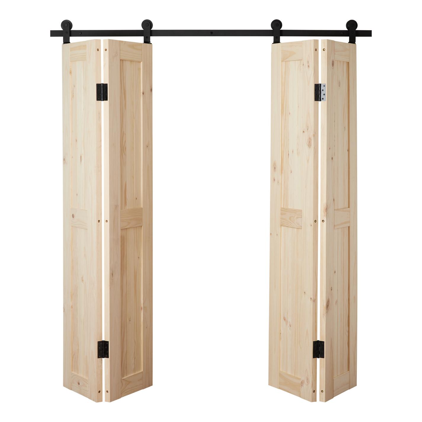 Polson Bi-Fold Barn Door Hardware - 72" Opening | Signature Hardware