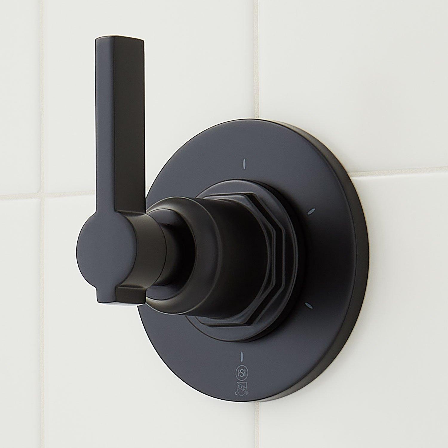 Greyfield In-Wall Shower Diverter with Valve - Matte Black | Signature ...