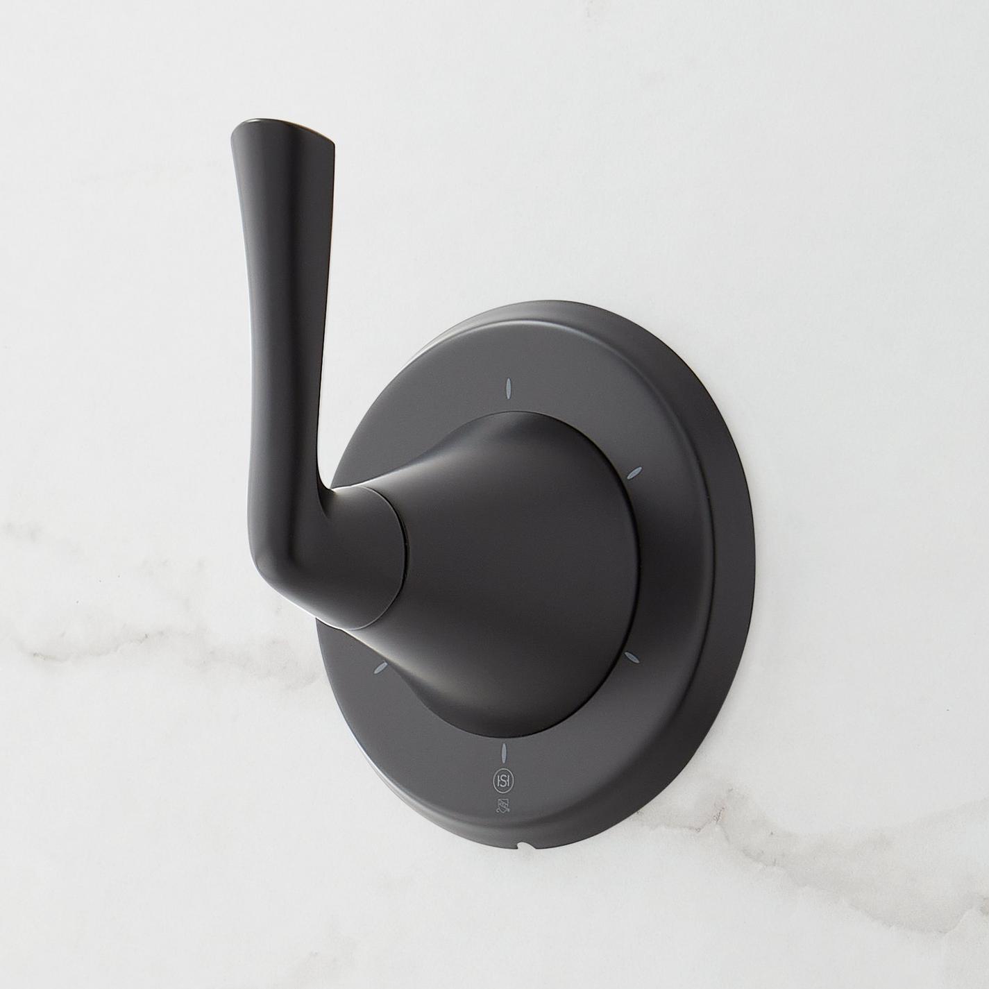 Provincetown In-Wall Shower Diverter Trim & Valve Kit - Matte Black ...