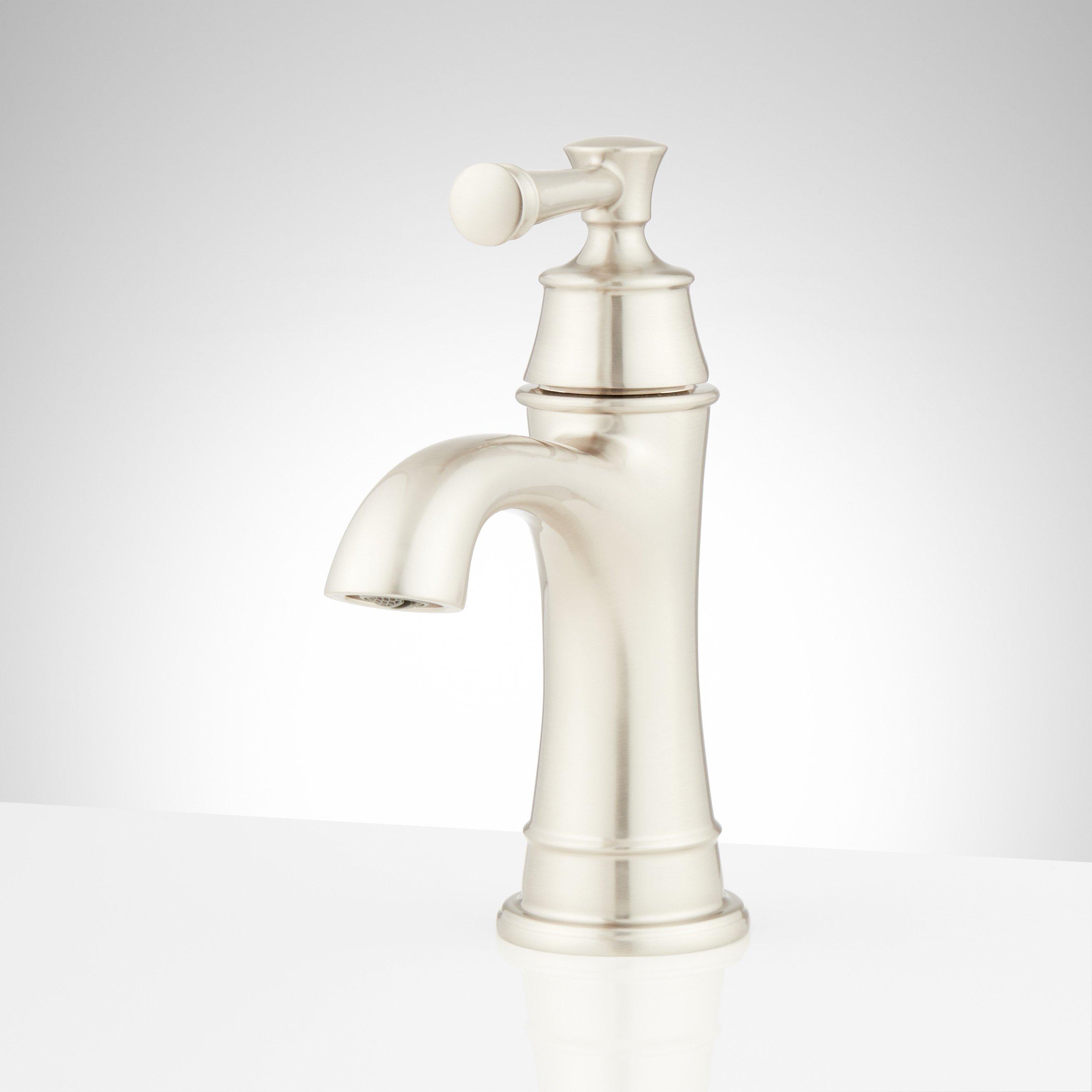 Beasley Single-Hole Bathroom Faucet - Brushed Nickel | Signature Hardware