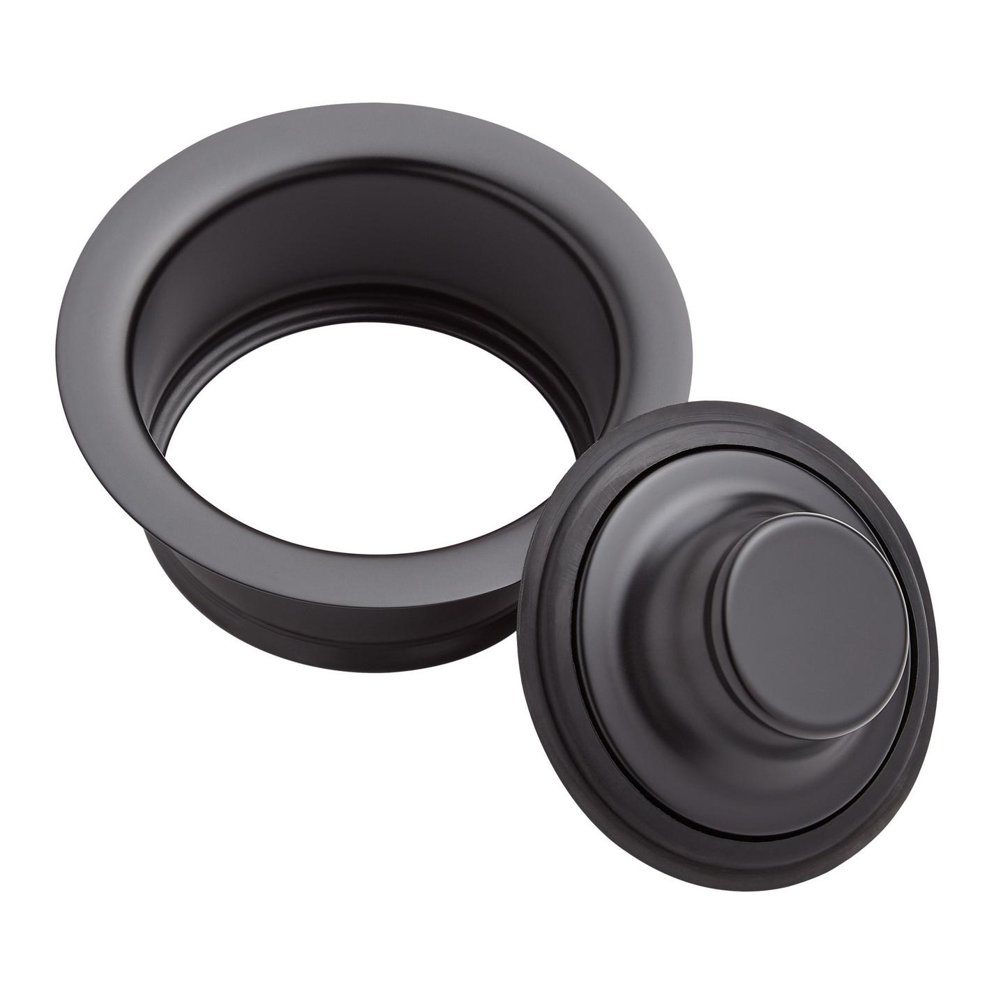 Standard Garbage Disposer Flange & Stopper - Matte Black | Signature ...