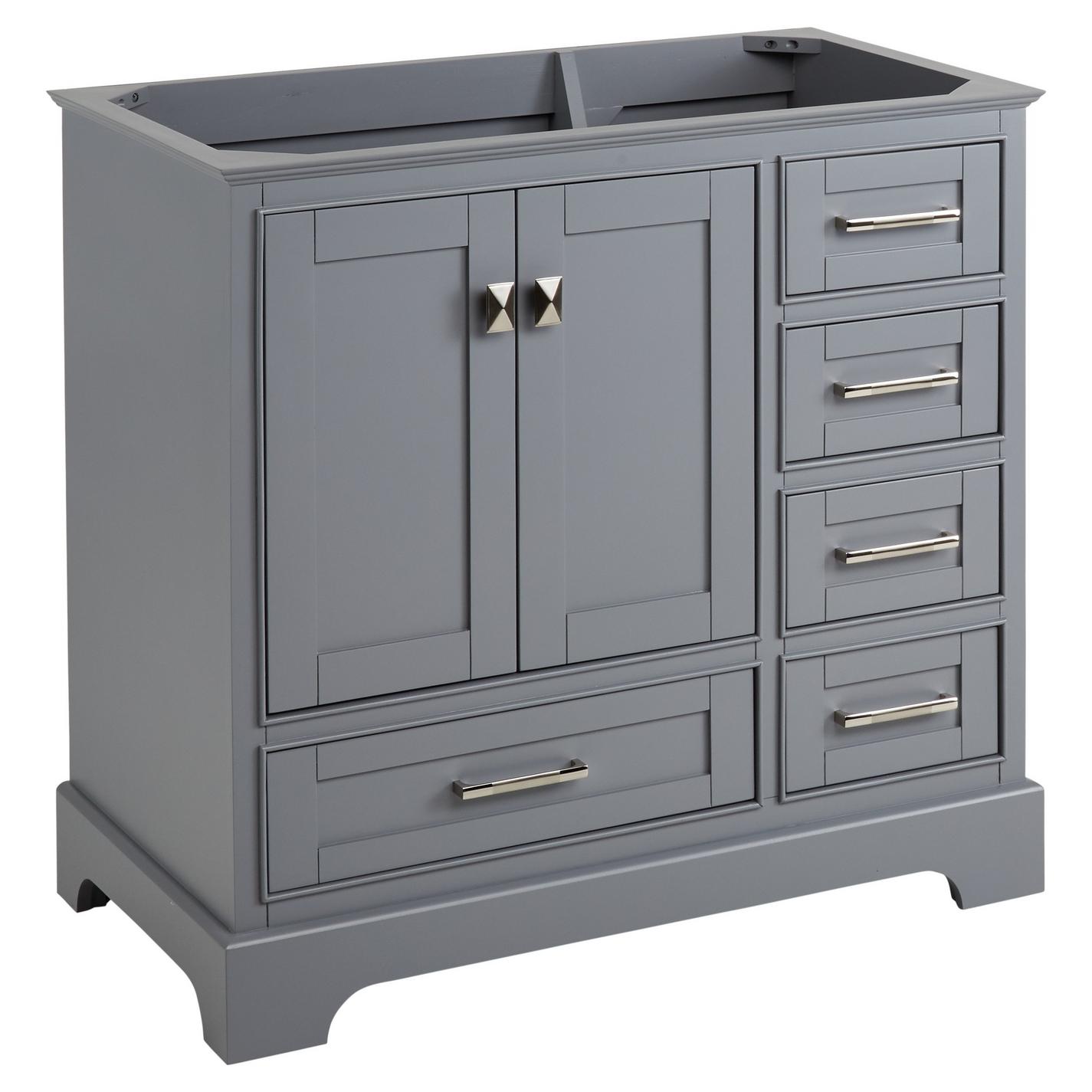 36" Quen Vanity With Undermount Sink - Gray | Signature Hardware
