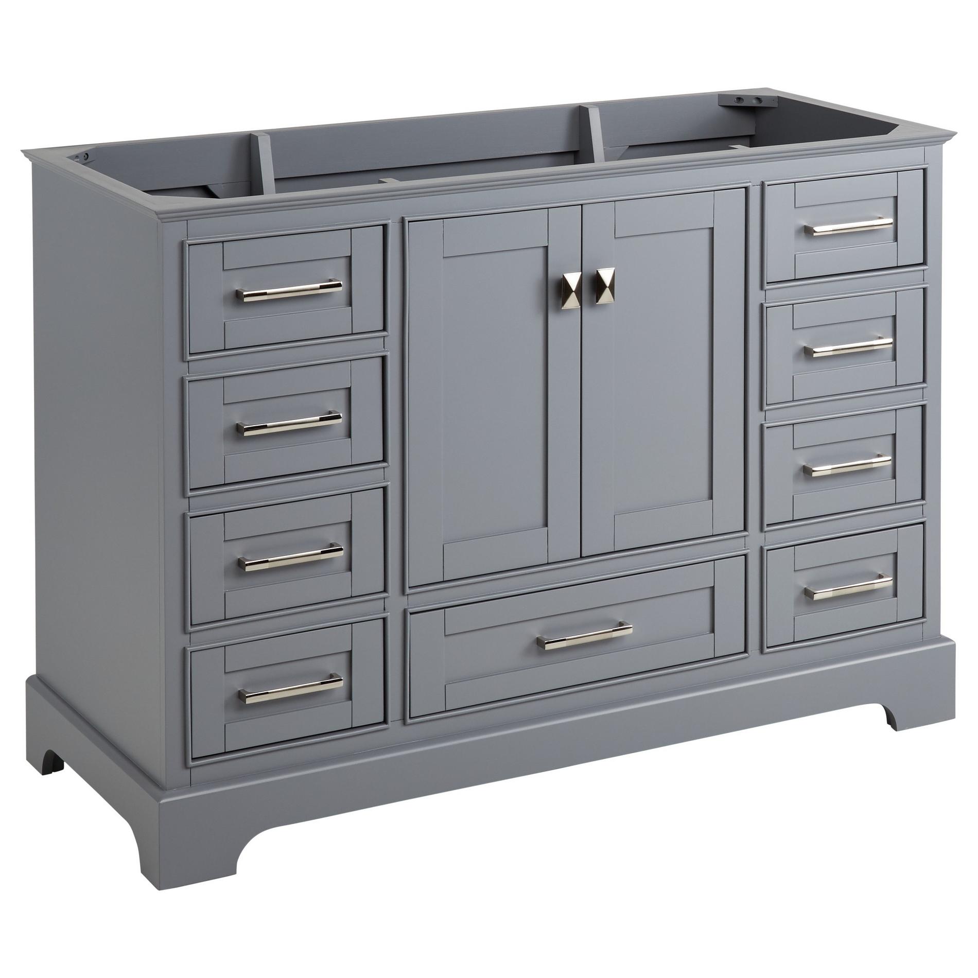 48" Quen Vanity - Gray - Vanity Cabinet Only | Signature Hardware