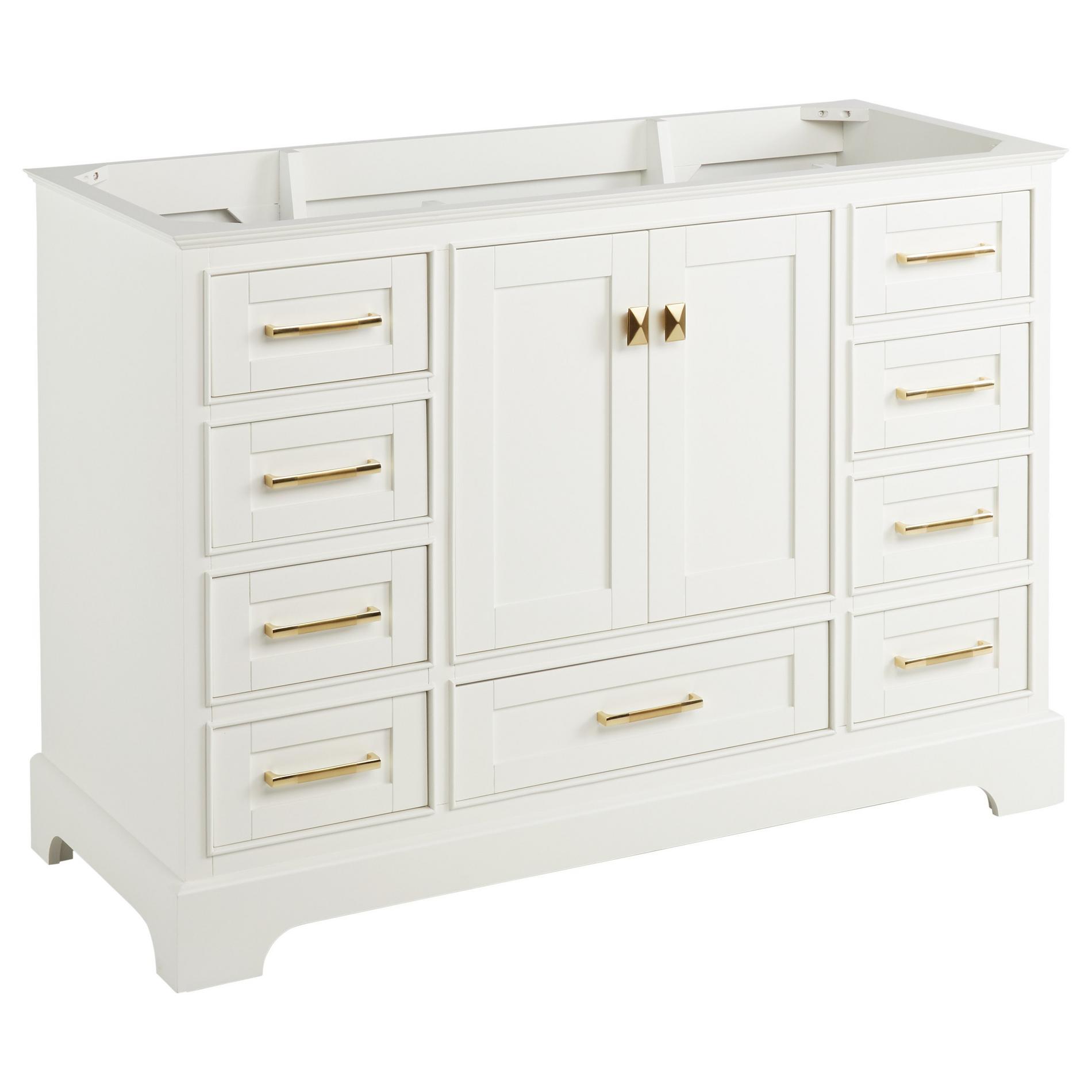 48" Quen Vanity - Soft White - Vanity Cabinet Only | Signature Hardware