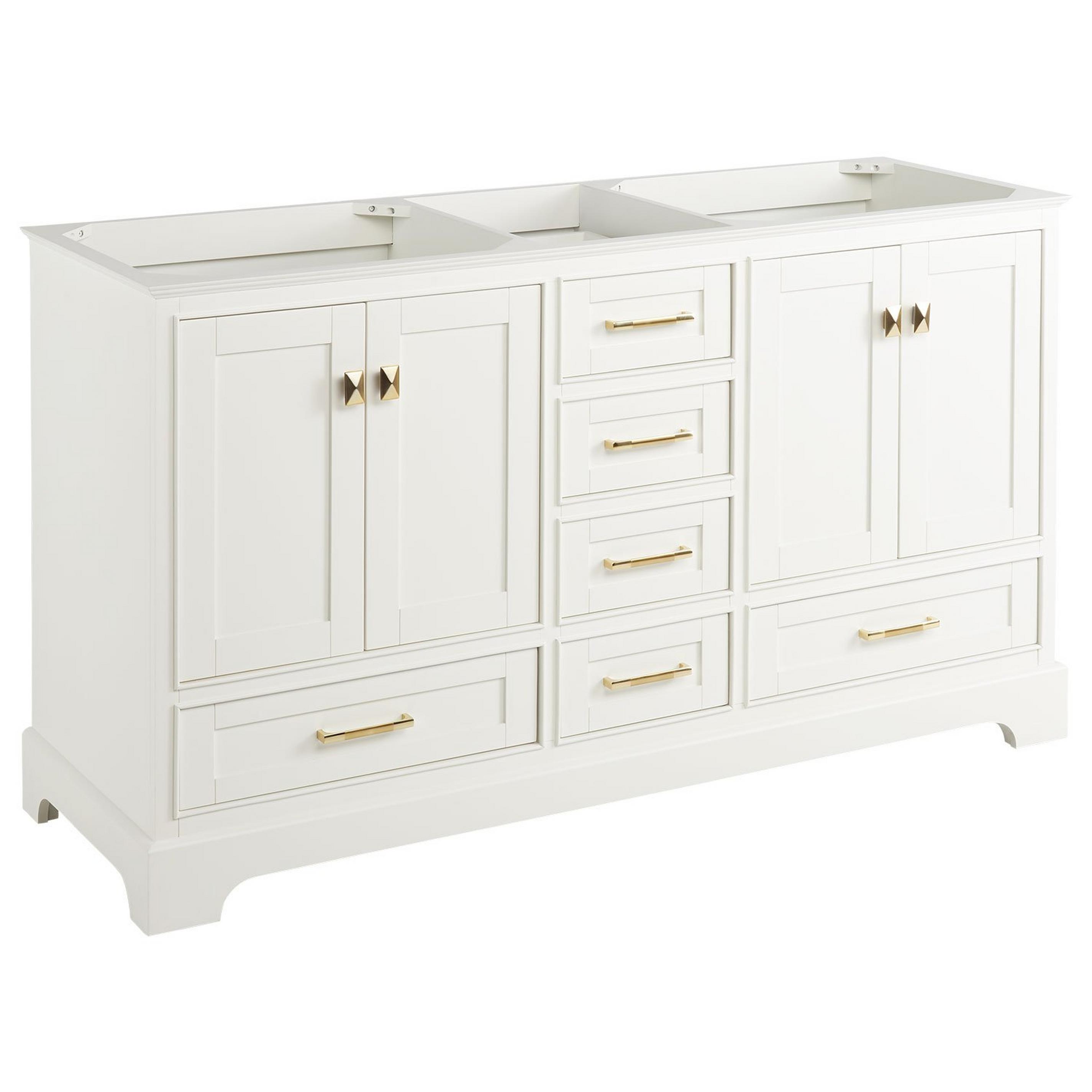 60" Quen Vanity - Soft White - Vanity Cabinet Only | Signature Hardware
