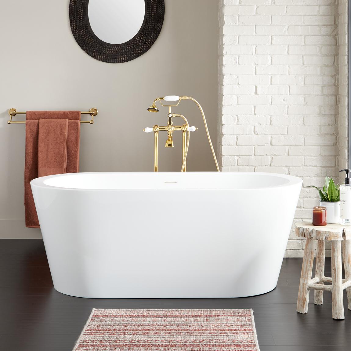 Acrylic Tubs, Acrylic Clawfoot Bathtubs | Signature Hardware