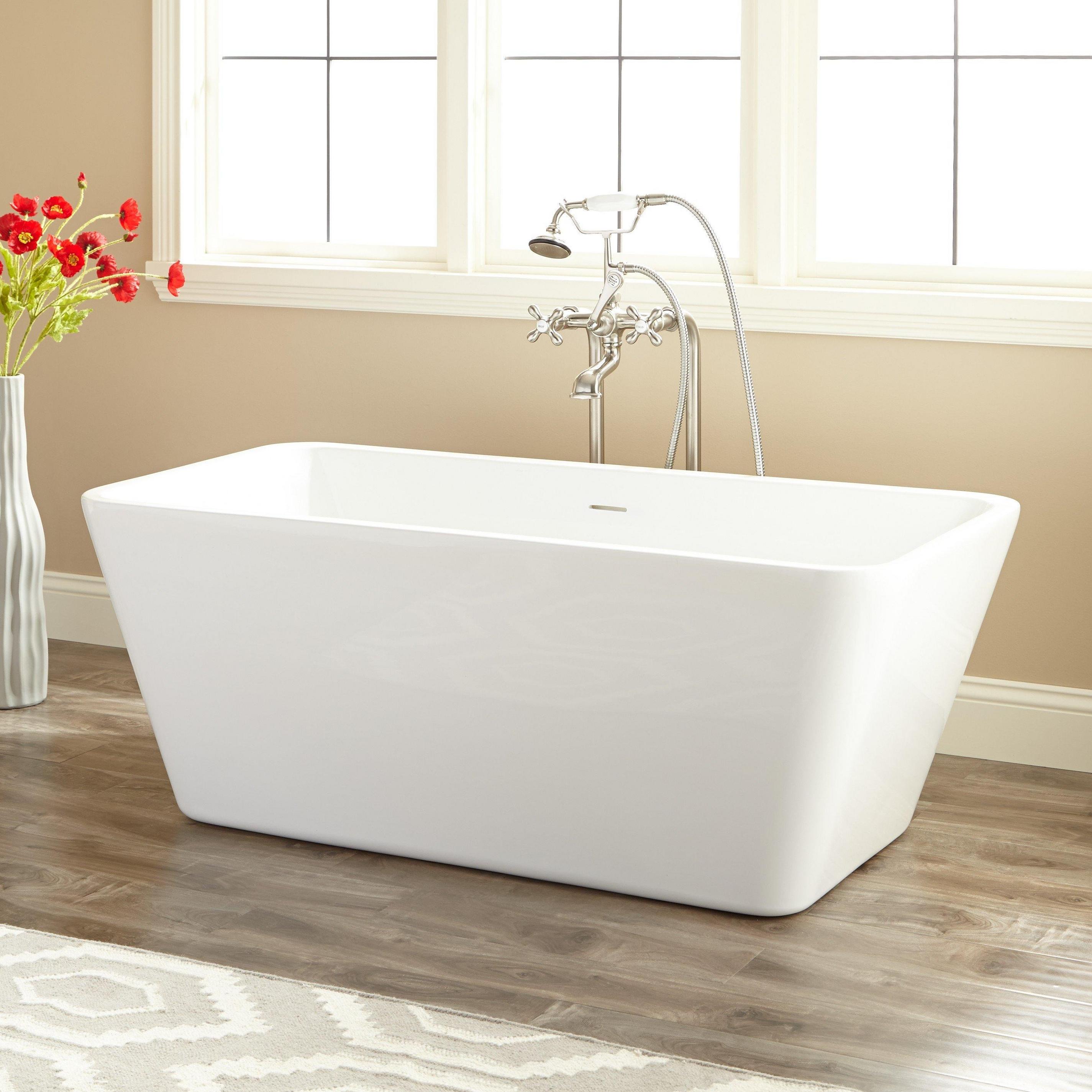 53" Baxter Acrylic Freestanding Tub | Signature Hardware
