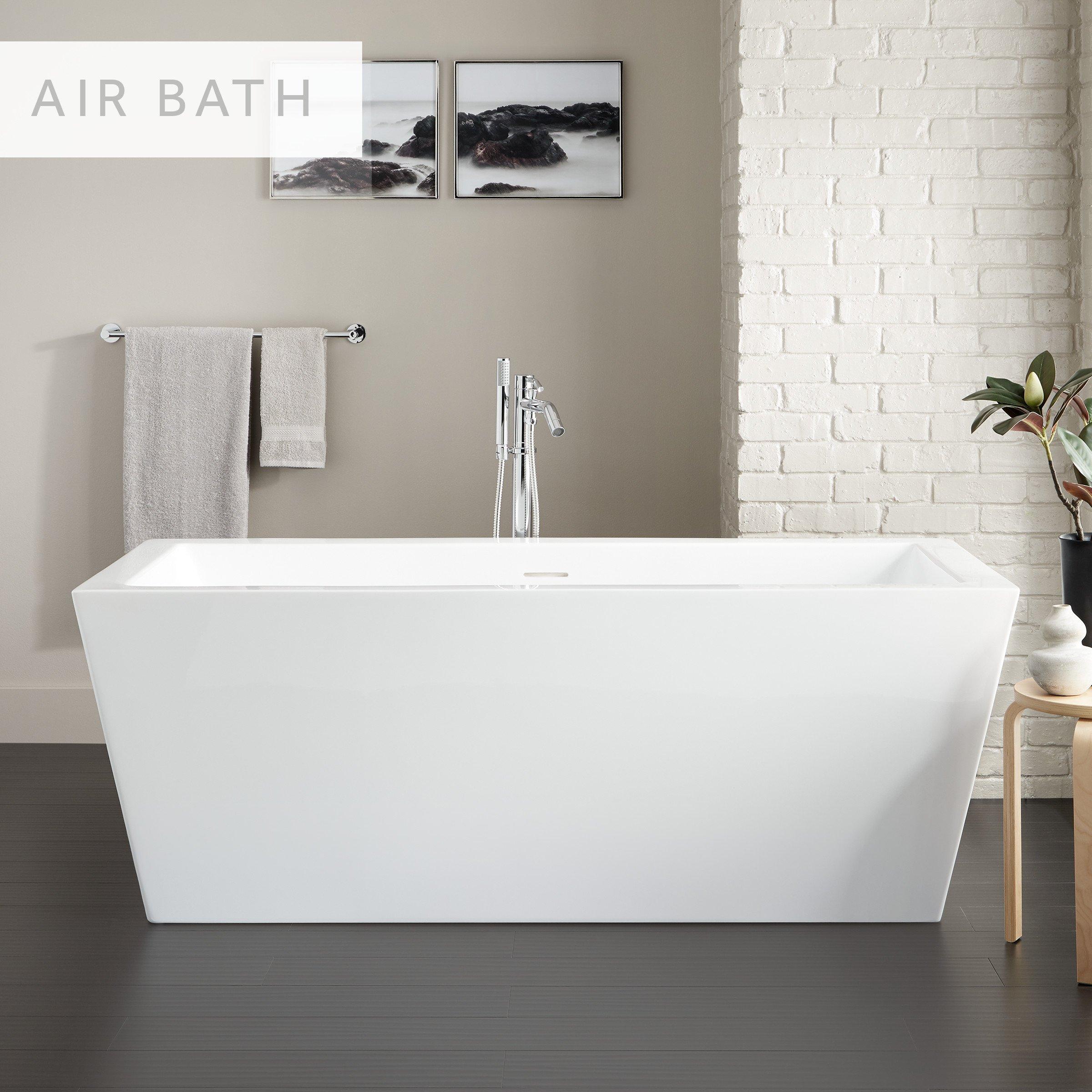 59" Eaton Acrylic Freestanding Air Tub | Signature Hardware