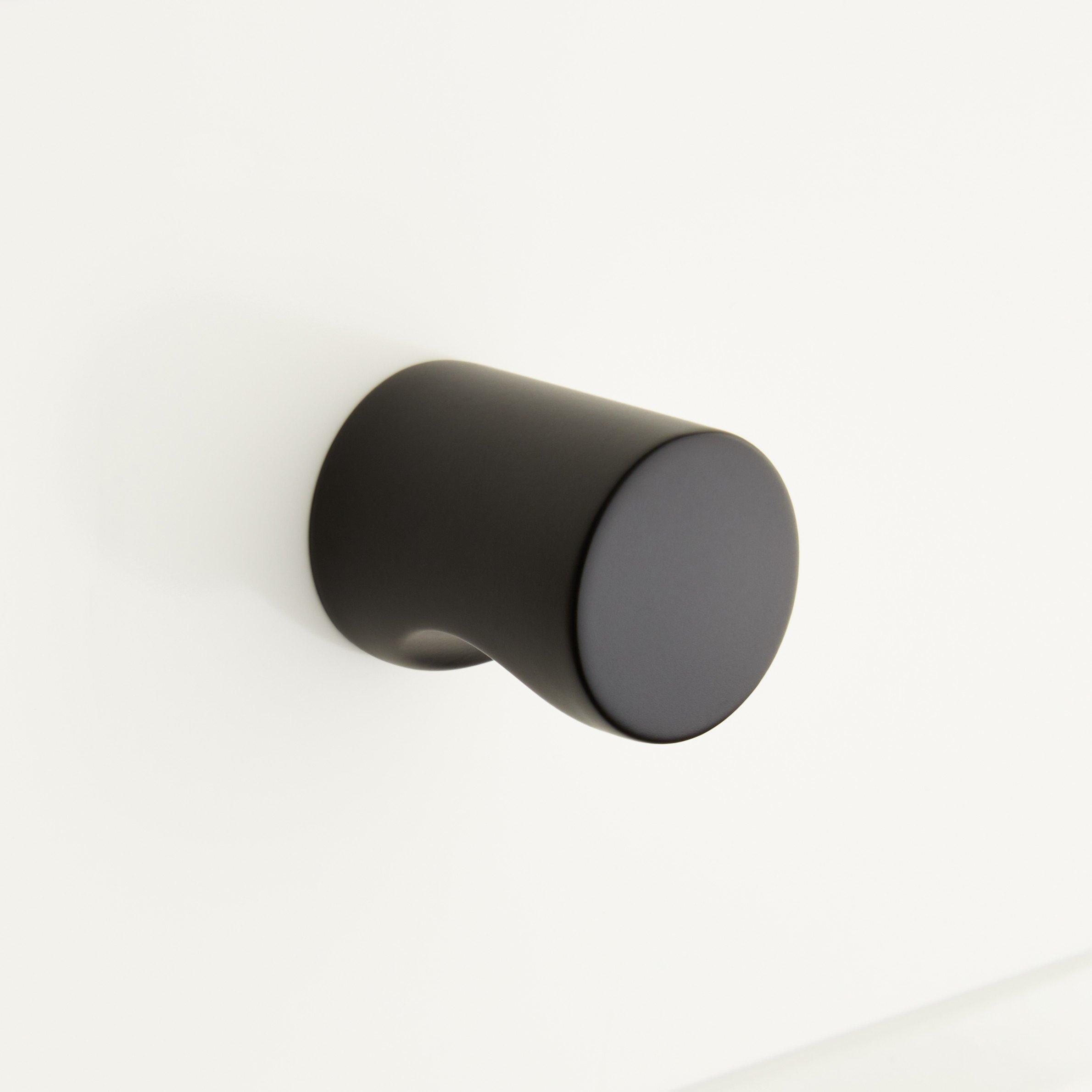 Orvin Brass Whistle Cabinet Knob - Matte Black | Signature Hardware