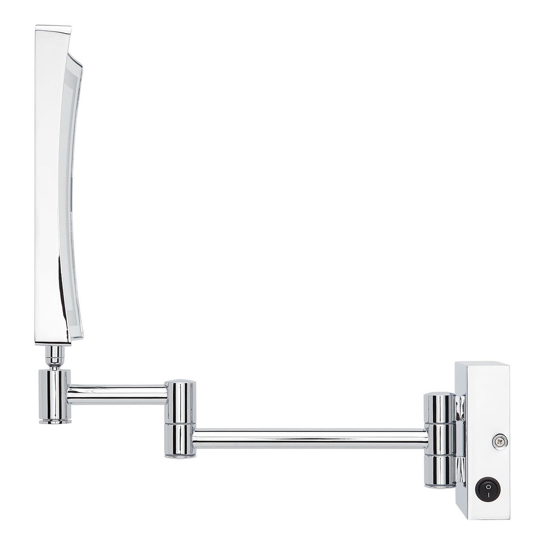 Norabel Magnifying Double-Sided Wall-Mount Lighted Makeup Mirror ...