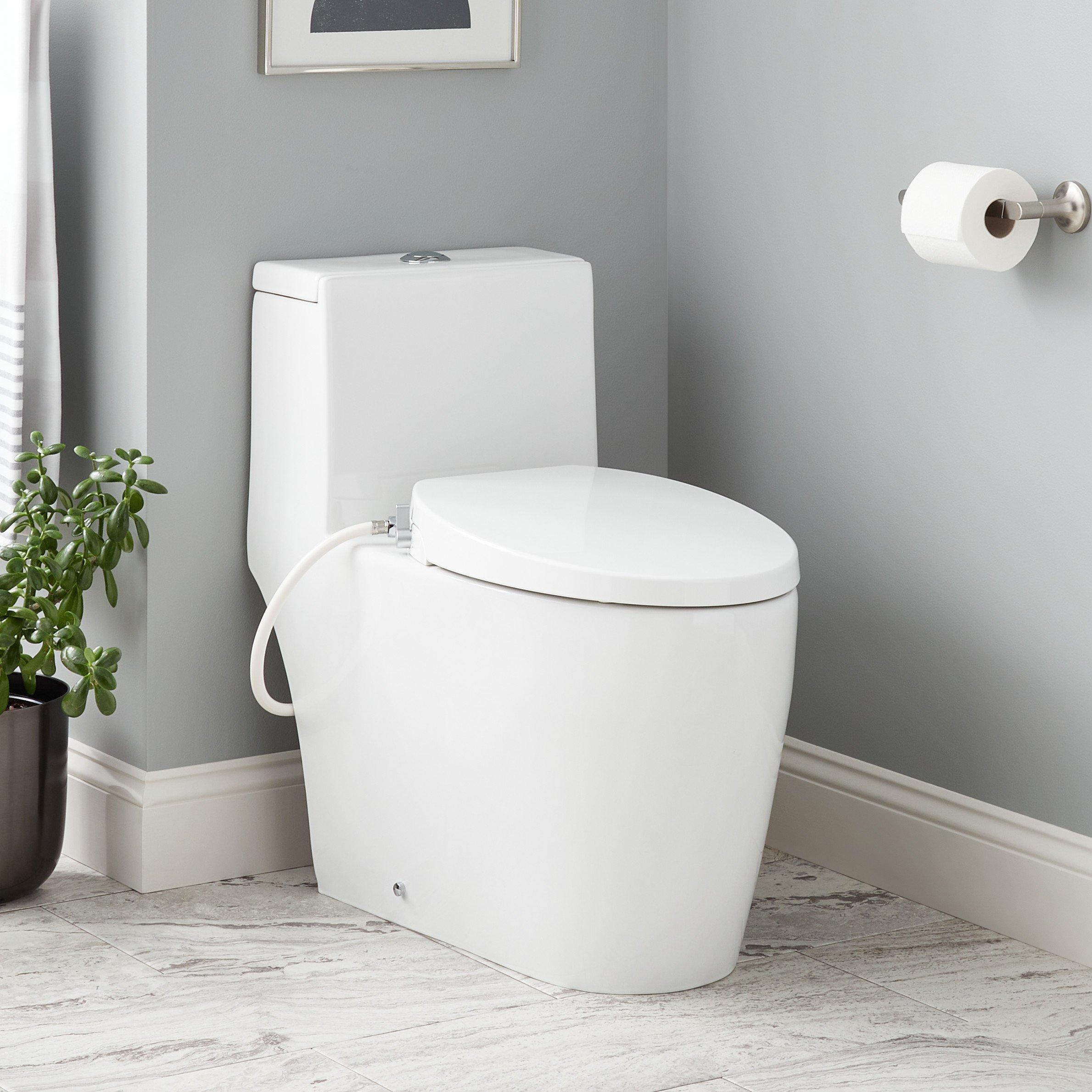 Sitka One-Piece Elongated Skirted Toilet - Bidet Seat | Signature Hardware