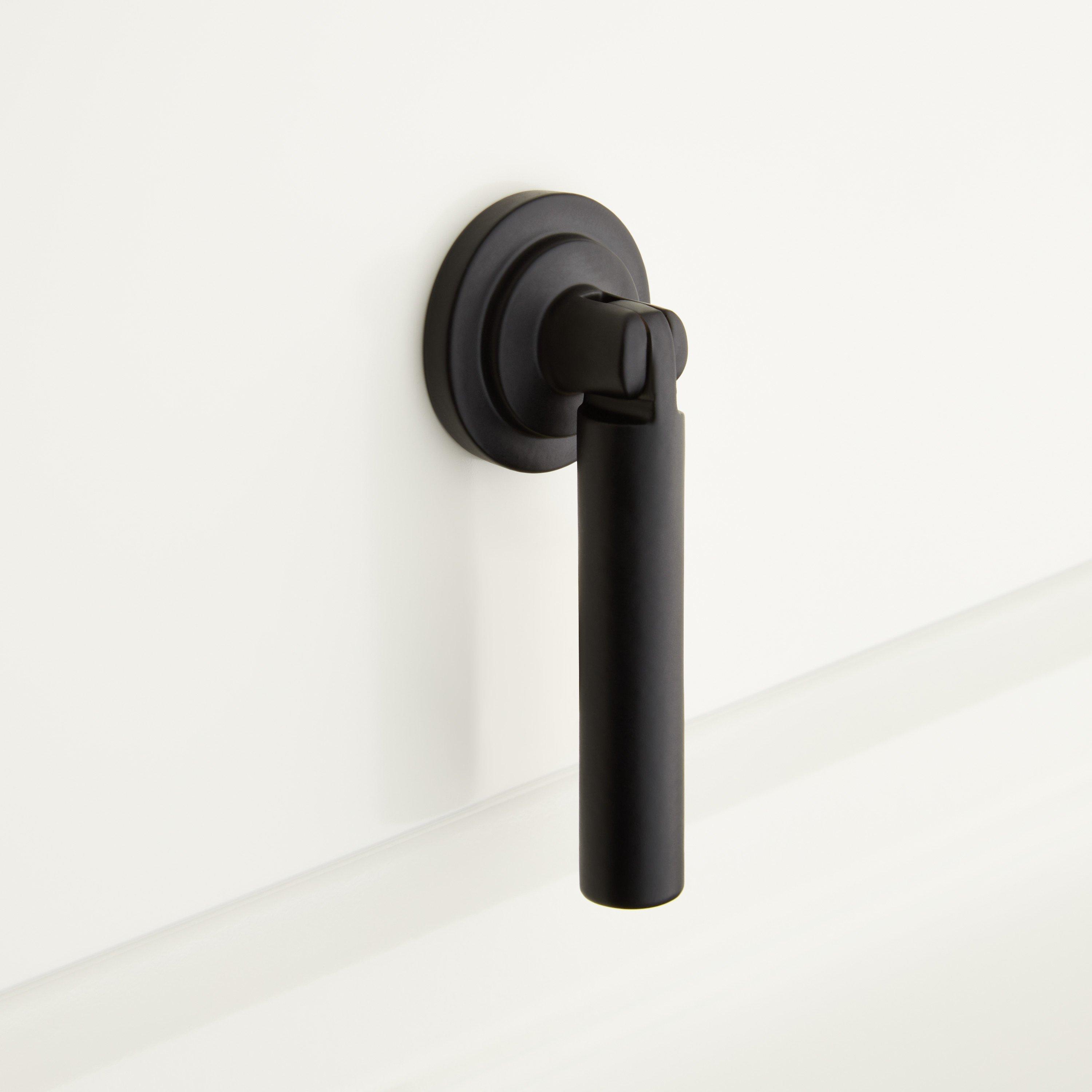 Colmar Brass Drop Pull - Black | Signature Hardware