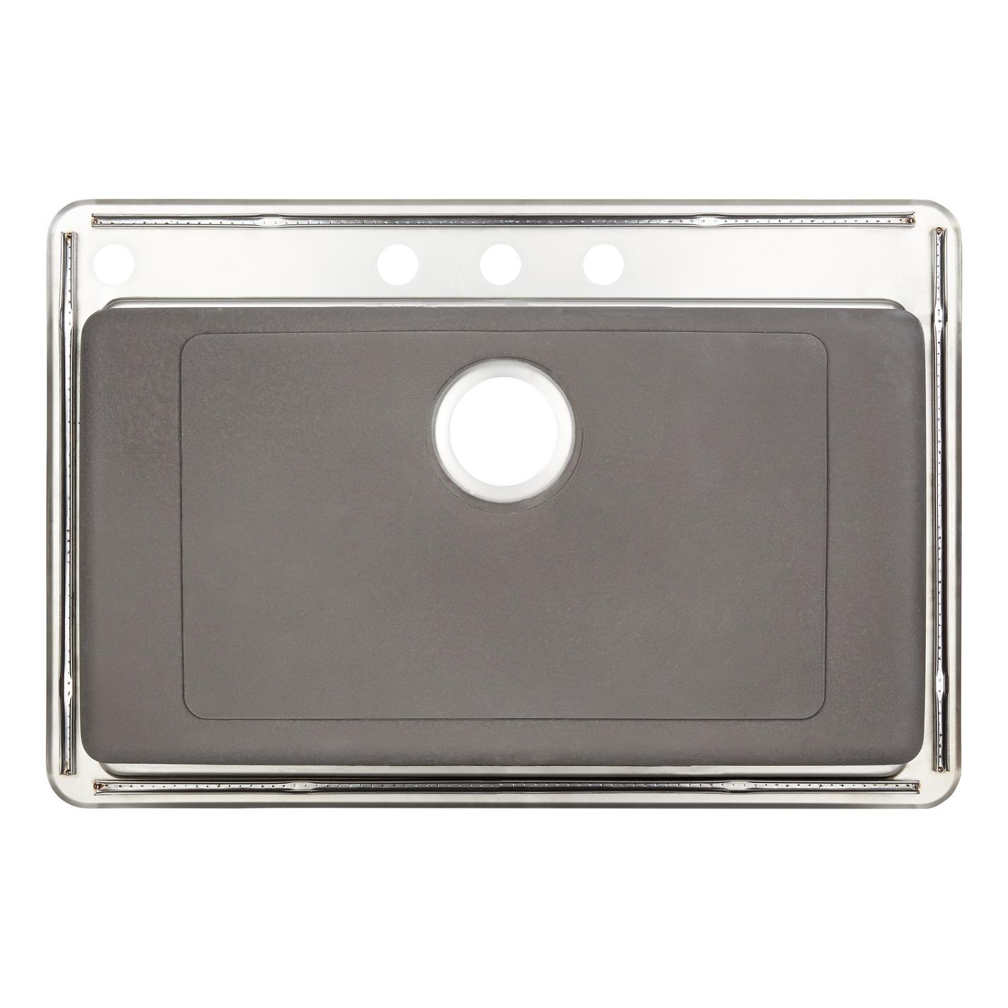 33" Melbrook Stainless Steel Workstation Drop-in Kitchen Sink ...