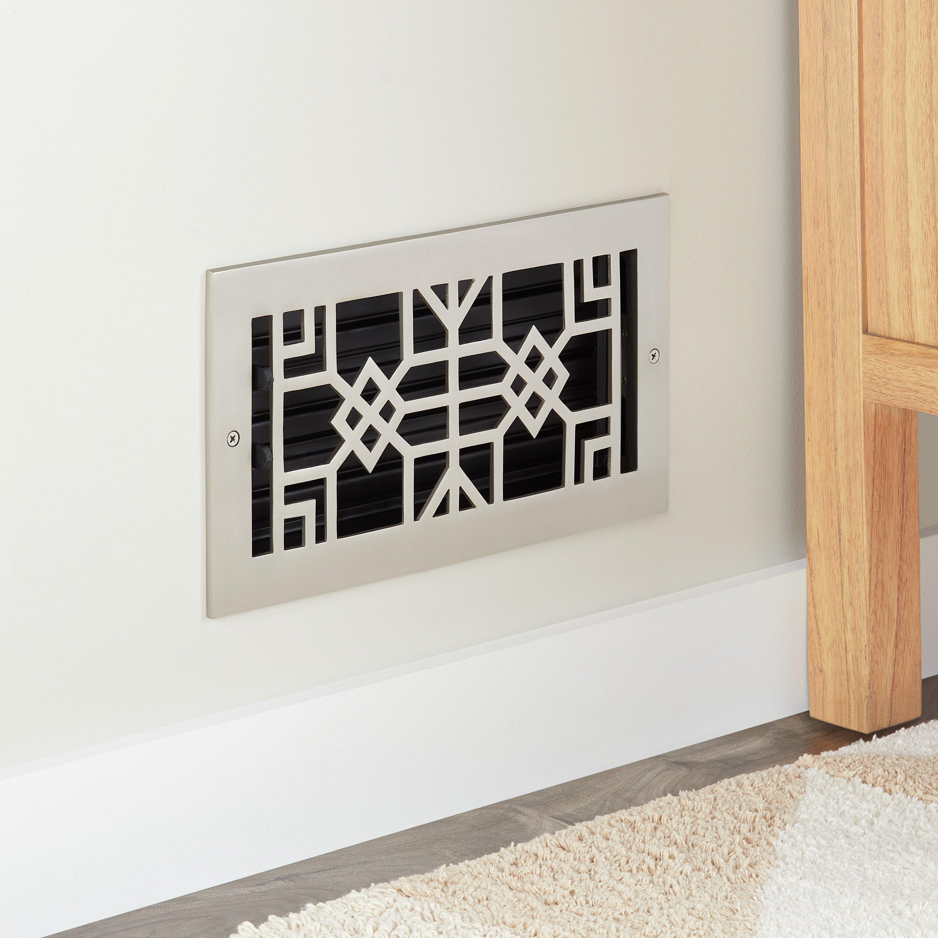 Milnor Solid Brass Wall Register | Signature Hardware