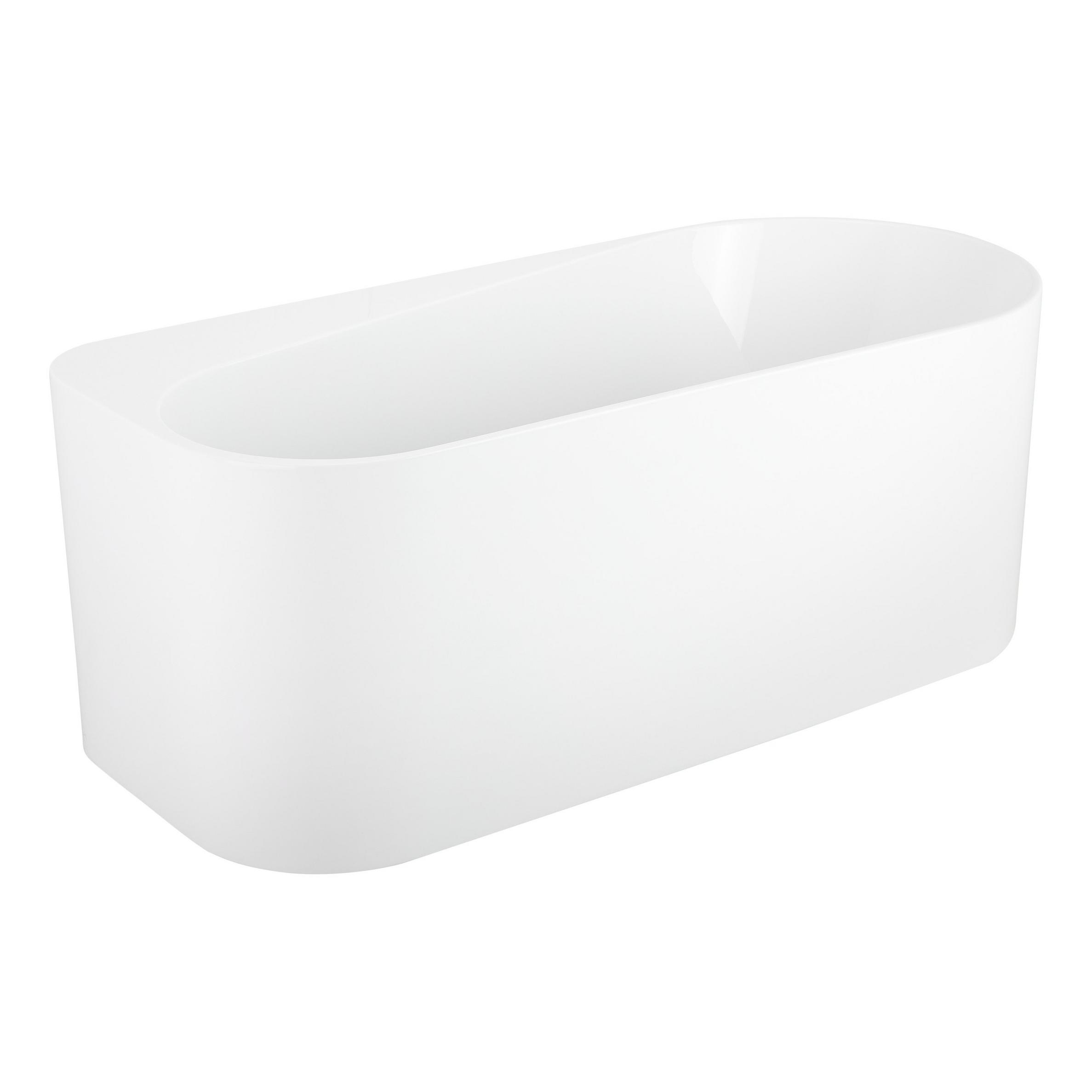66" Dellway Freestanding Acrylic Tub with Deck | Signature Hardware