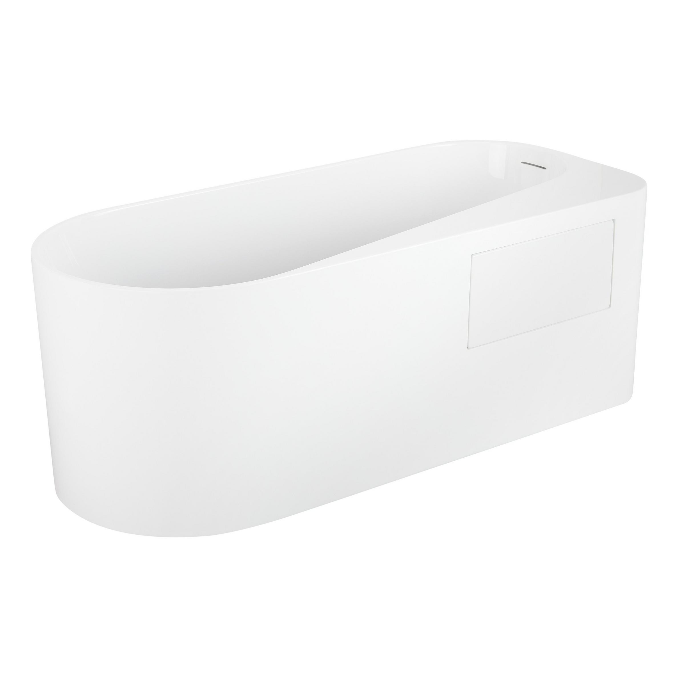 66" Dellway Freestanding Acrylic Tub with Deck | Signature Hardware