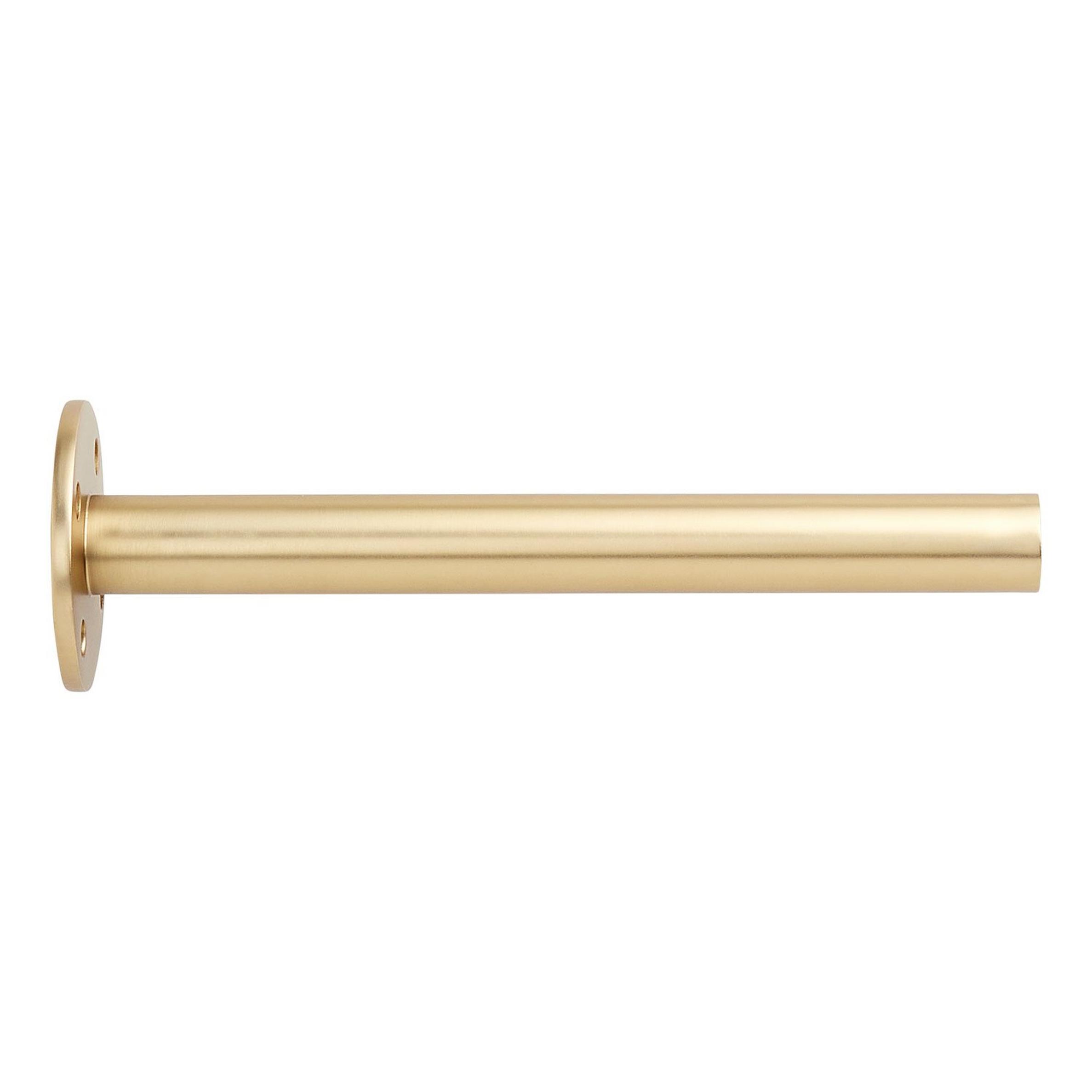 8-1/4" - Wellston Brass Shelf Bracket - Satin Brass | Signature Hardware