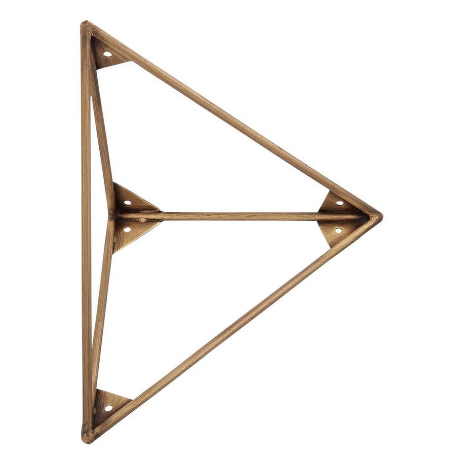 Fenmore Brass Shelf Bracket - Satin Brass | Signature Hardware