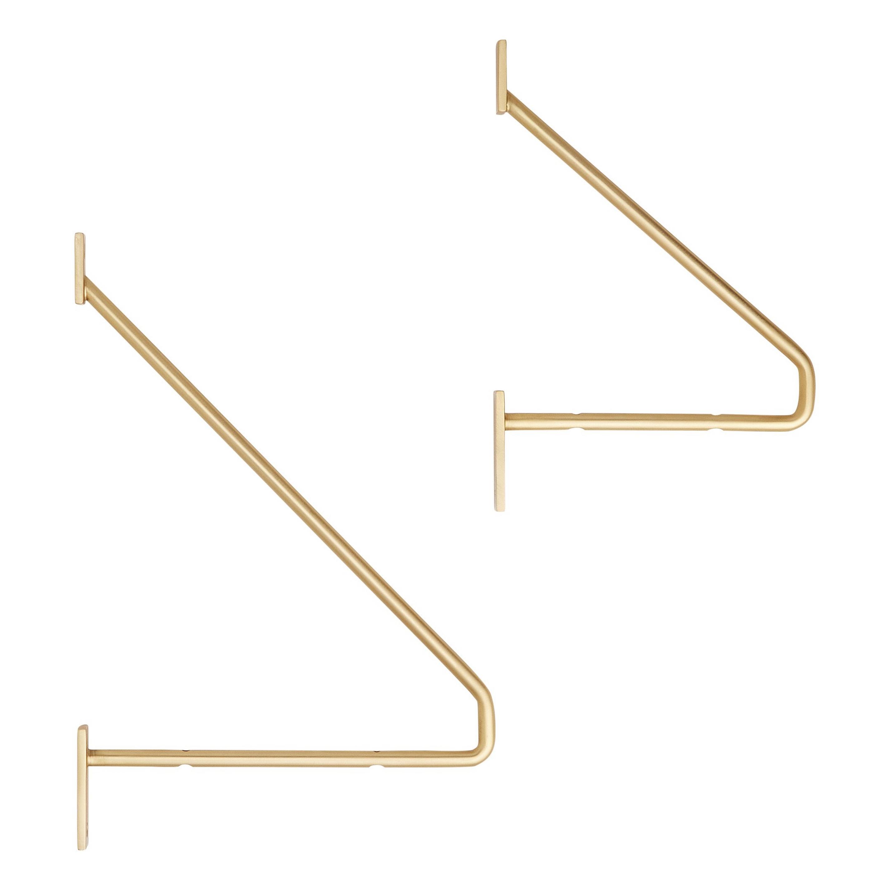 Maylee Brass Shelf Bracket | Signature Hardware