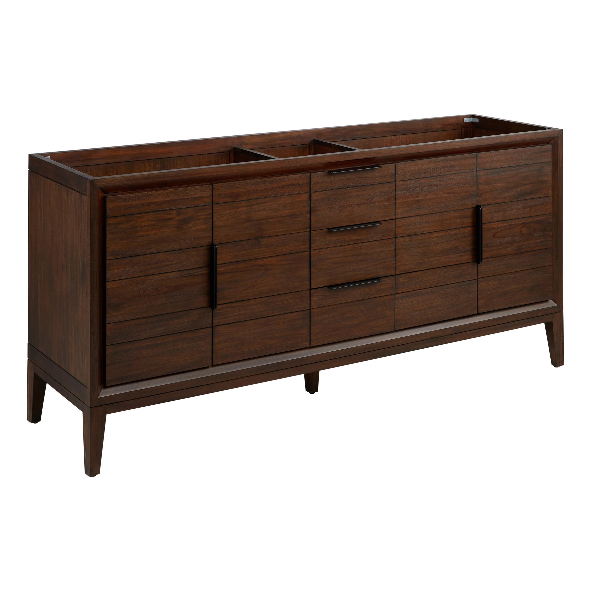 72" Aliso Teak Double Vanity - Java - Vanity Cabinet Only | Signature ...