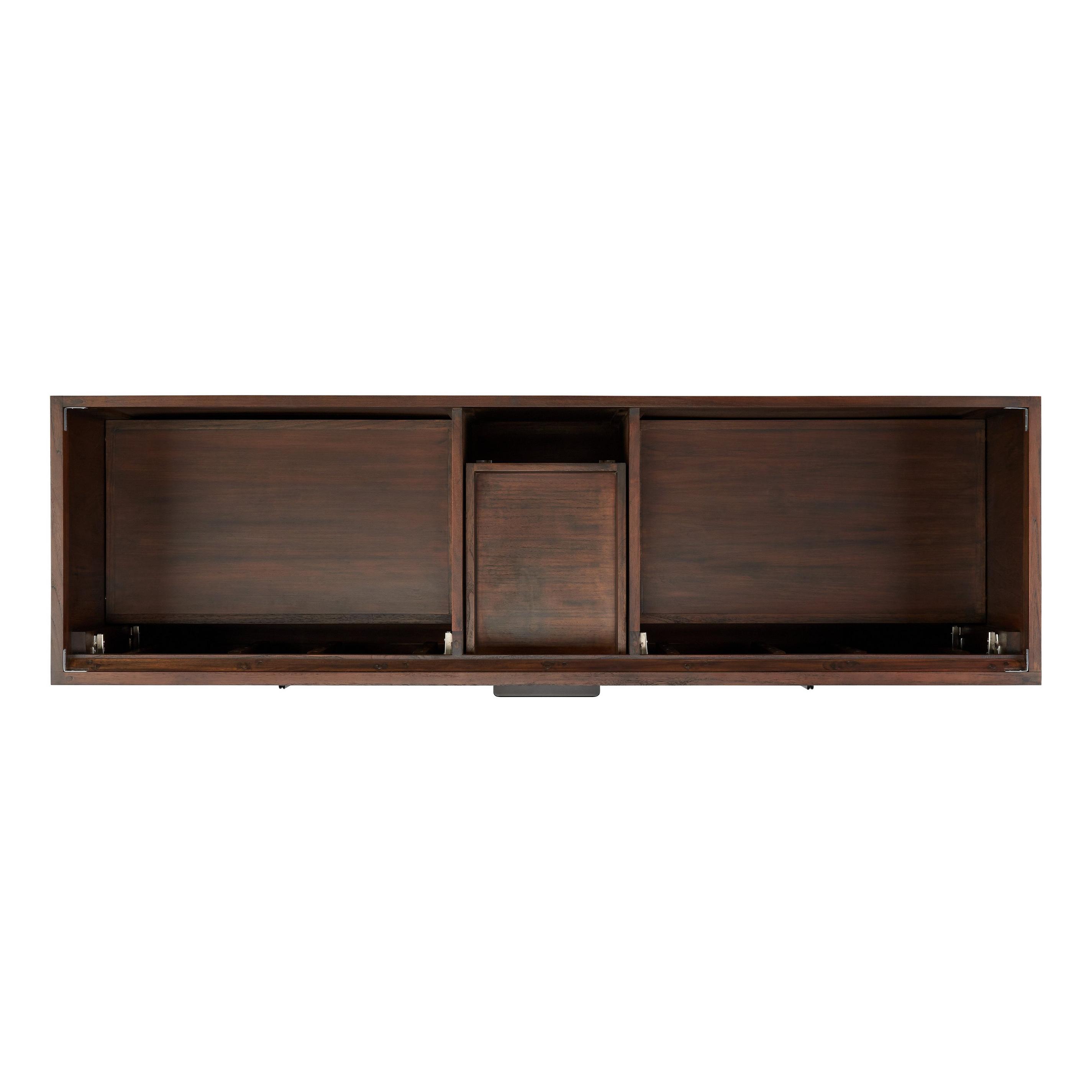 72" Aliso Teak Double Vanity - Java - Vanity Cabinet Only | Signature ...