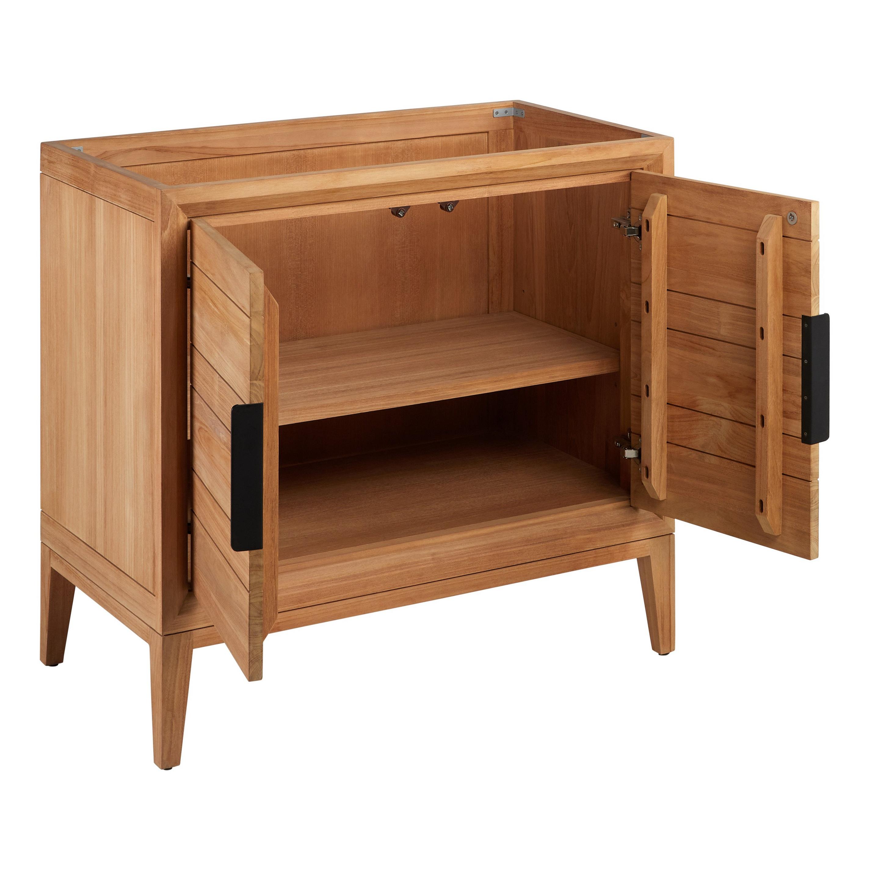 36" Aliso Teak Vanity with Undermount Sink - Natural Teak | Signature ...