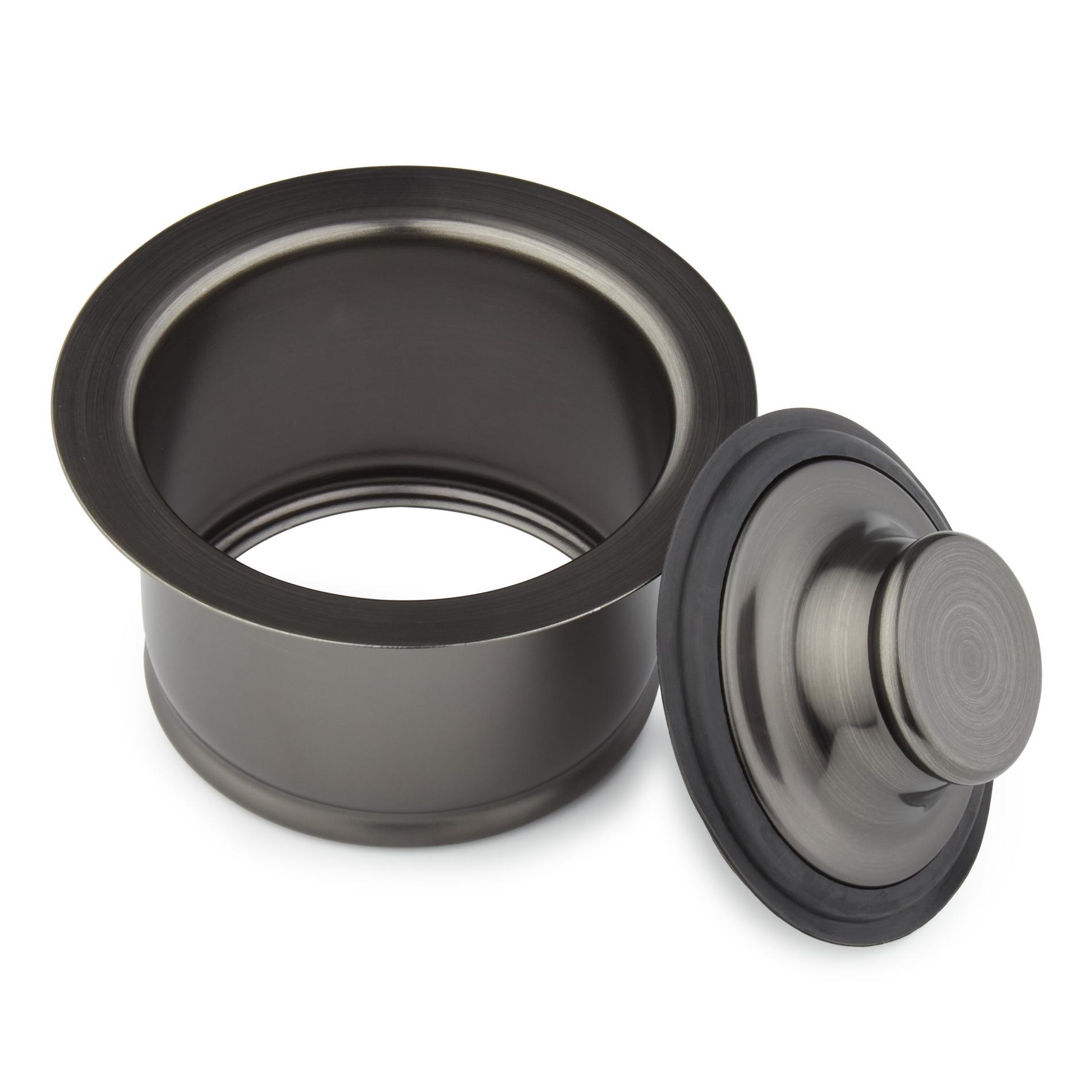 Deep Garbage Disposer Flange & Stopper - Gunmetal | Signature Hardware