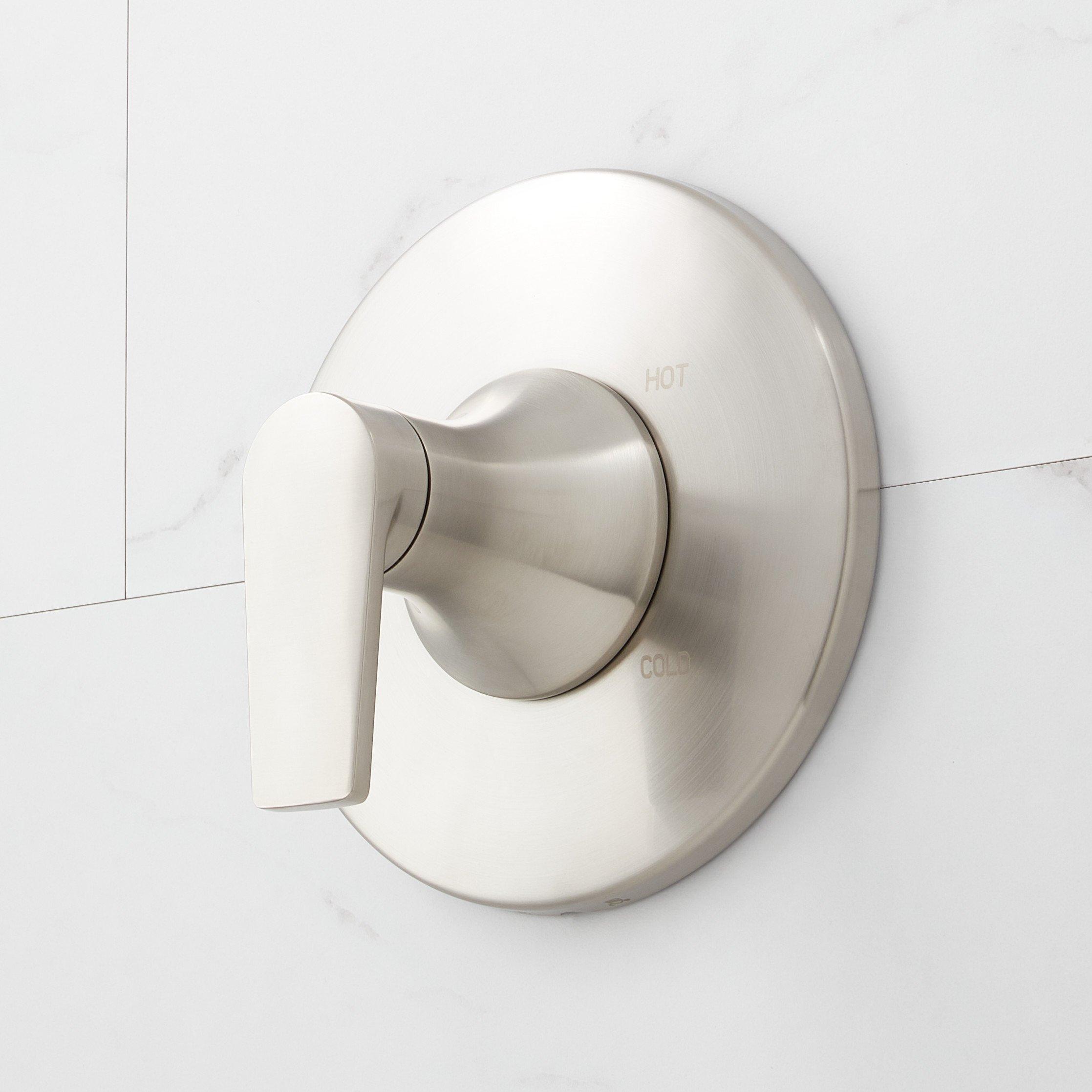 Berwyn Pressure Balance Shower Trim and Rough-in Valve - Brushed Nickel ...
