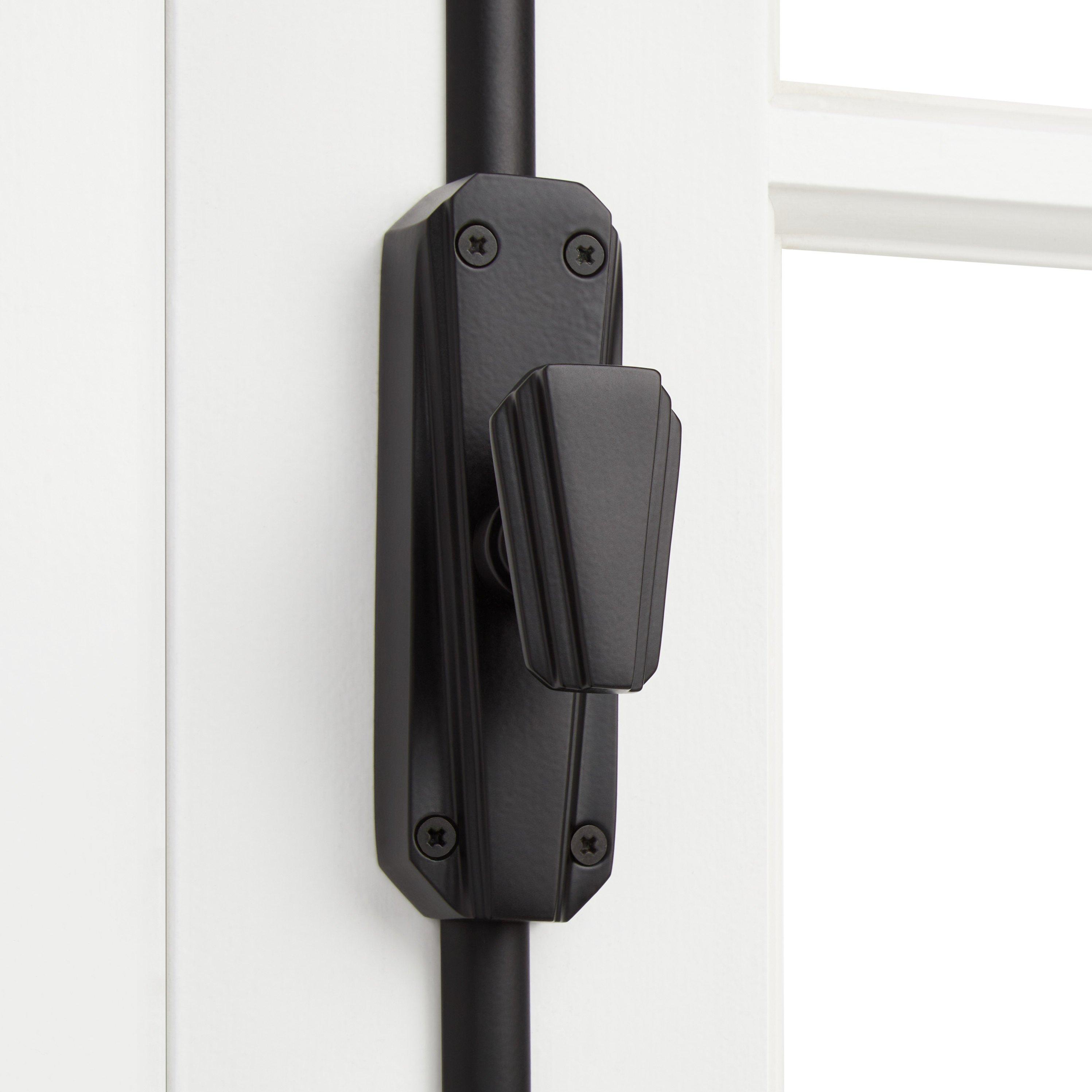 Stanwin Brass Window Cremone Bolt - Flat Black | Signature Hardware