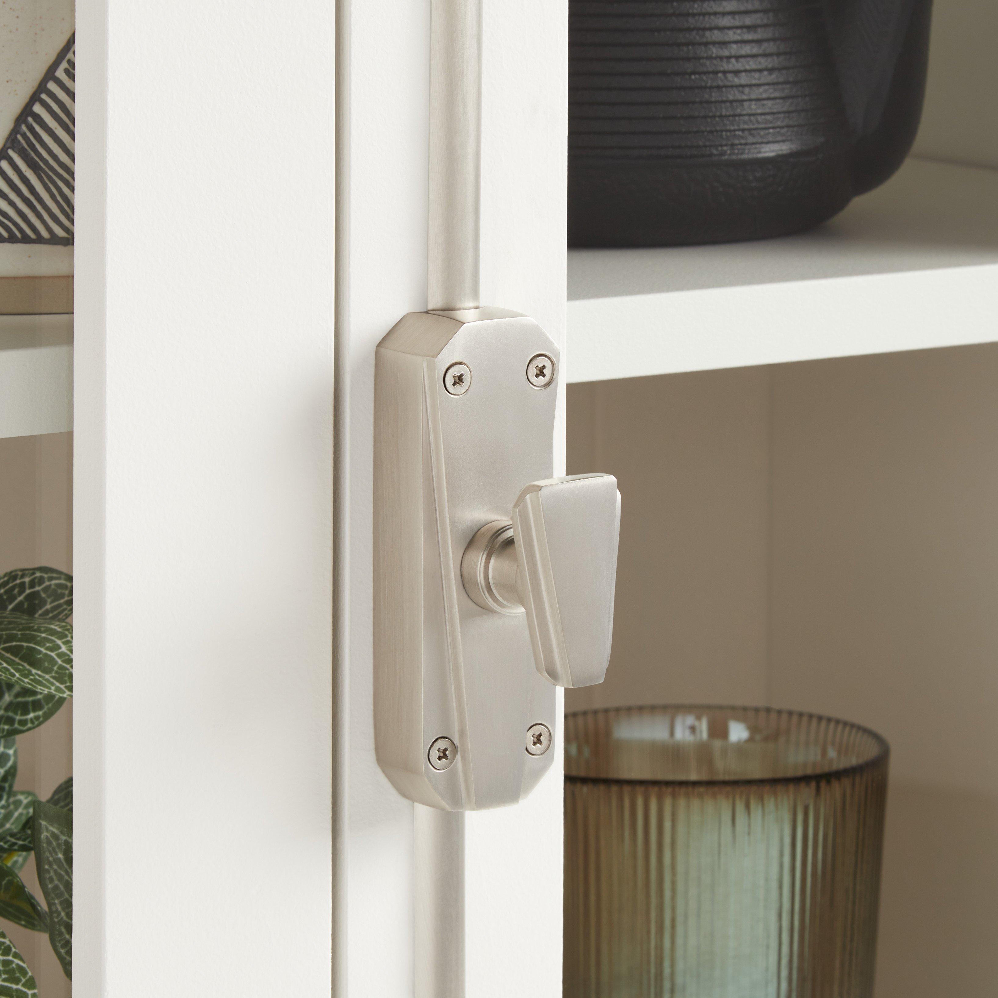 Stanwin Brass Cabinet Cremone Bolt -Brushed Nickel | Signature Hardware