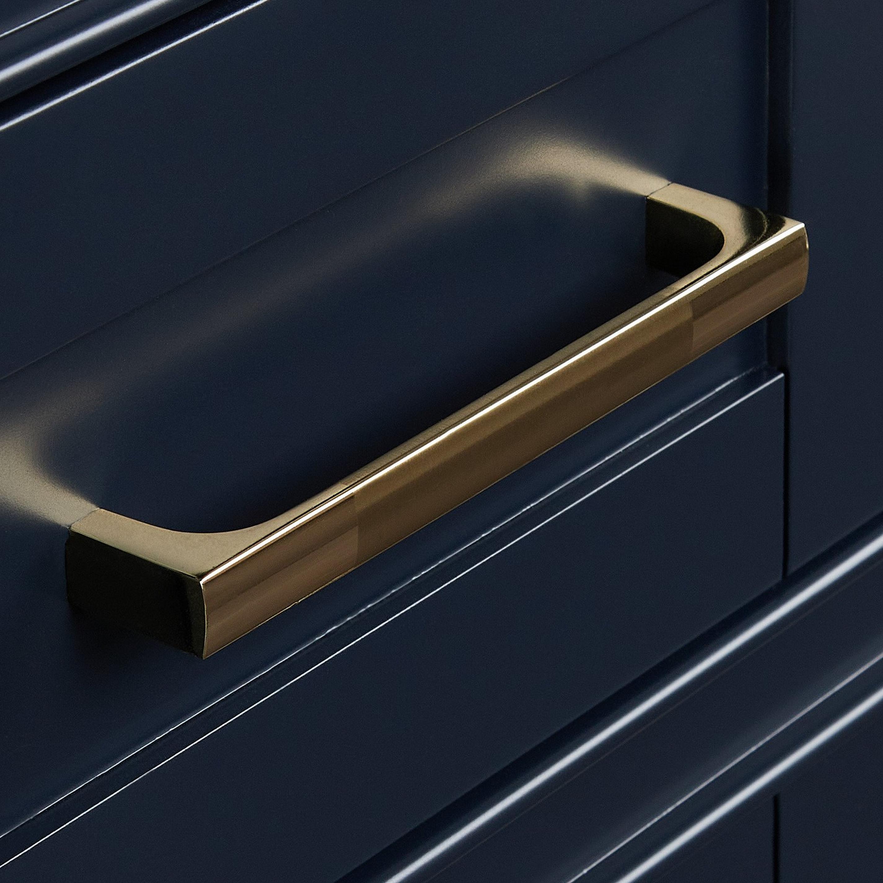72" Quen Double Vanity With Undermount Sinks - Midnight Navy Blue ...