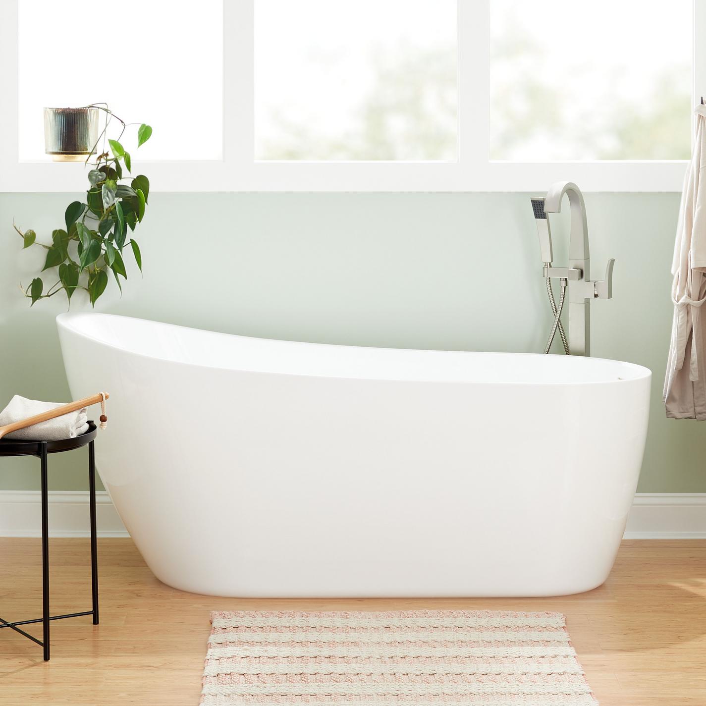 71" Sheba Acrylic Slipper Tub | Signature Hardware