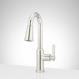 Greyfield Single-Hole Pull-Down Bar Faucet | Signature Hardware