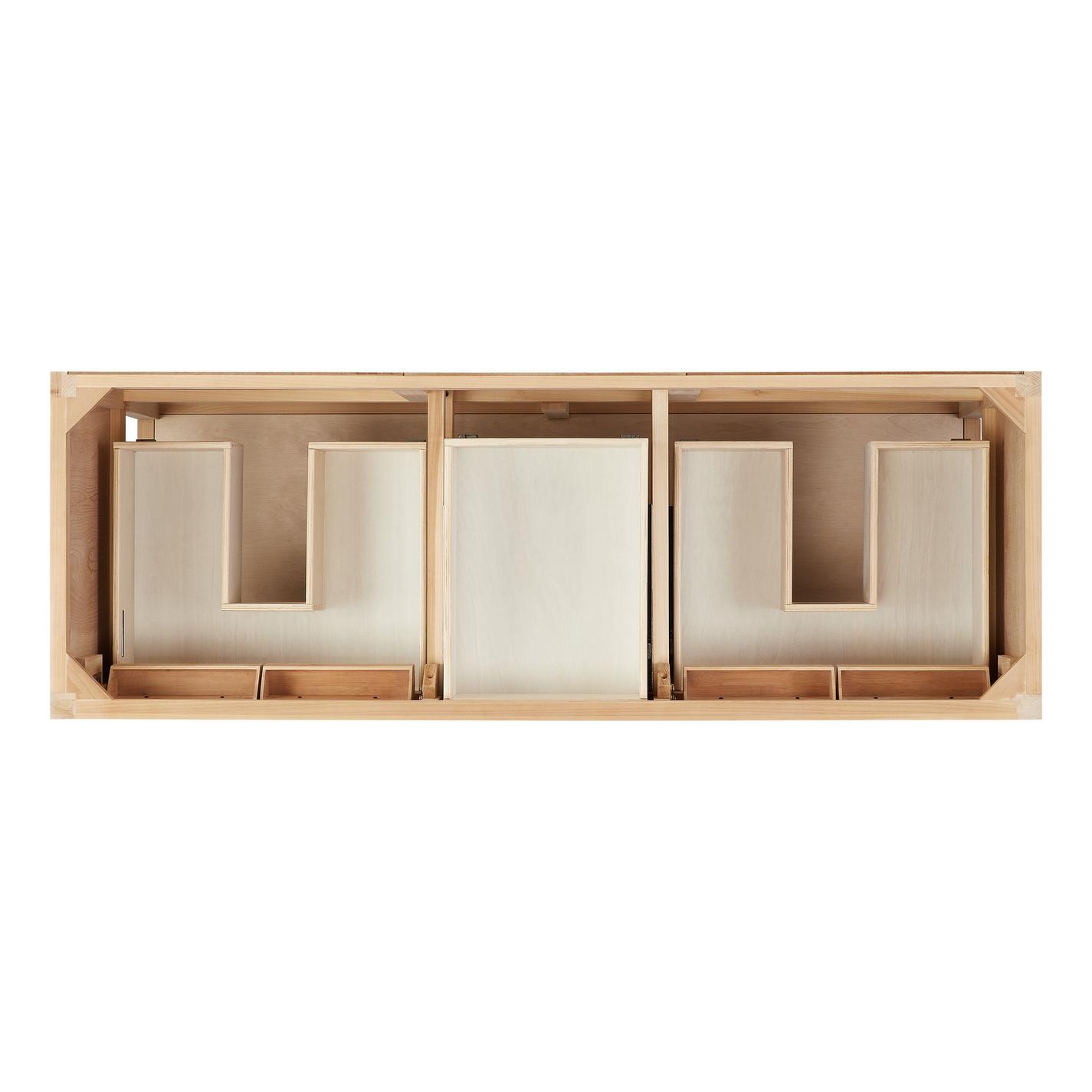 60" Robertson Console Vanity with Undermount Sinks - Unfinished ...