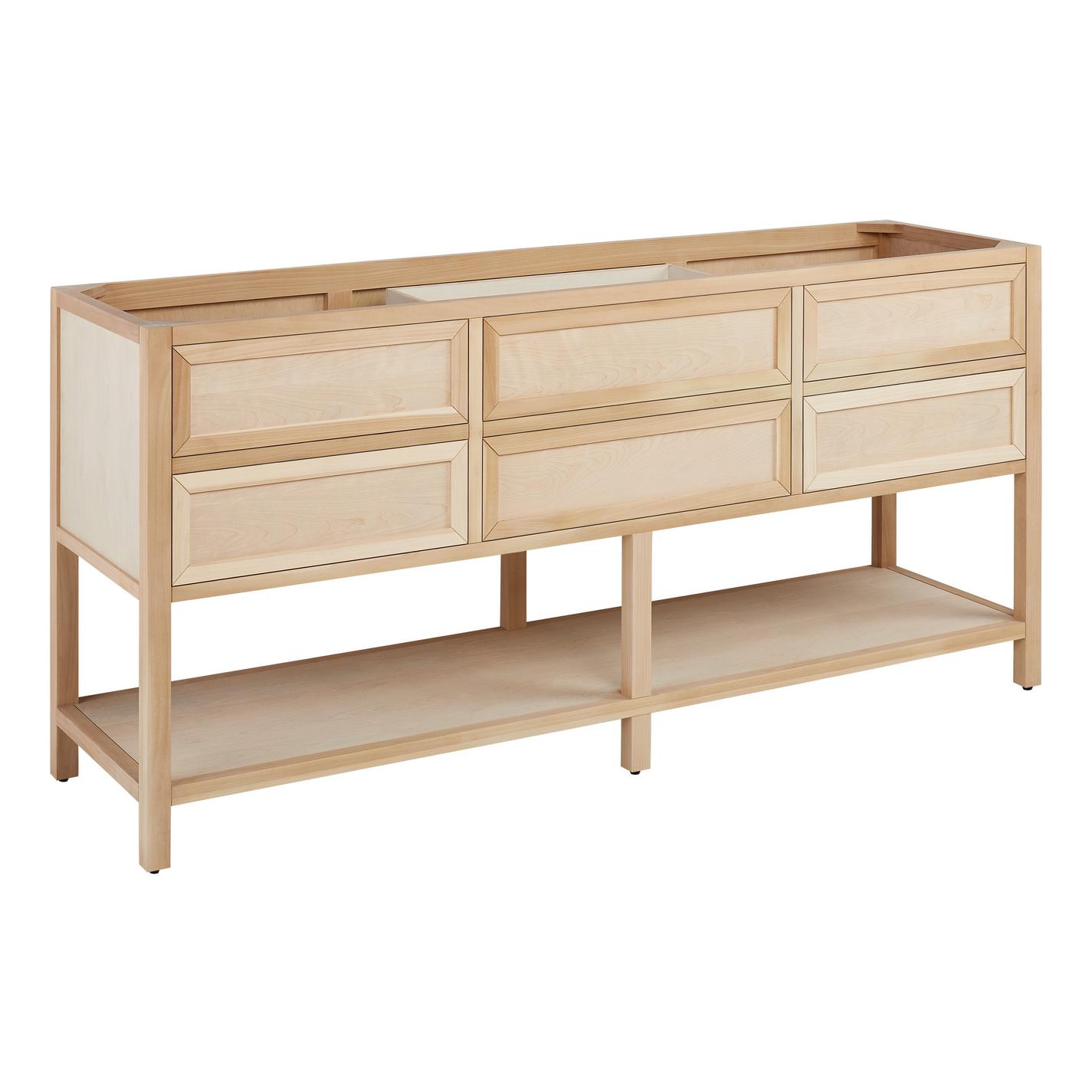 72" Robertson Console Vanity - Unfinished - Vanity Cabinet Only ...