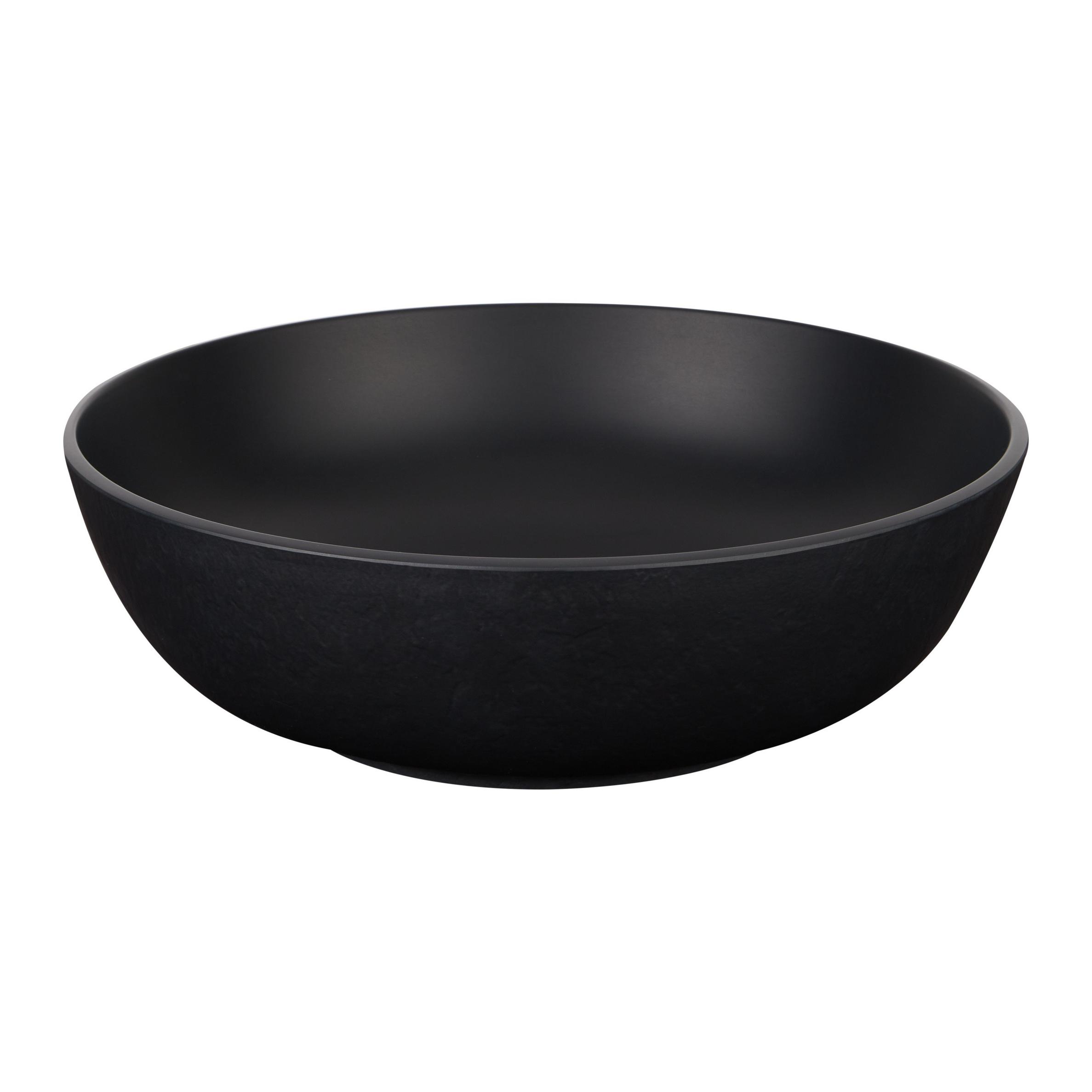 Elkshire Textured Solid Surface Vessel Sink - Matte Black | Signature ...