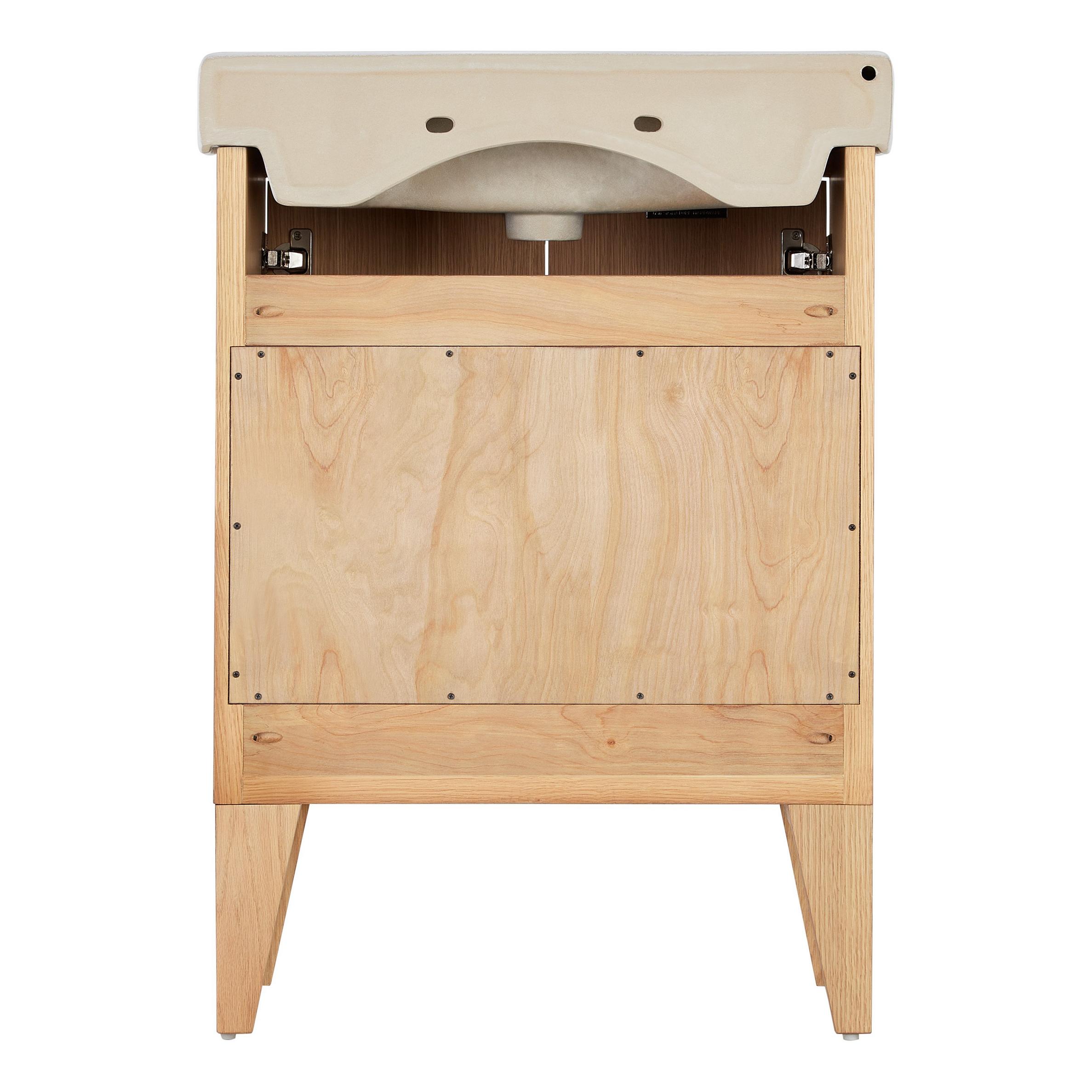 24" Fircrest Vanity with Integral Sink - Sandy Oak | Signature Hardware