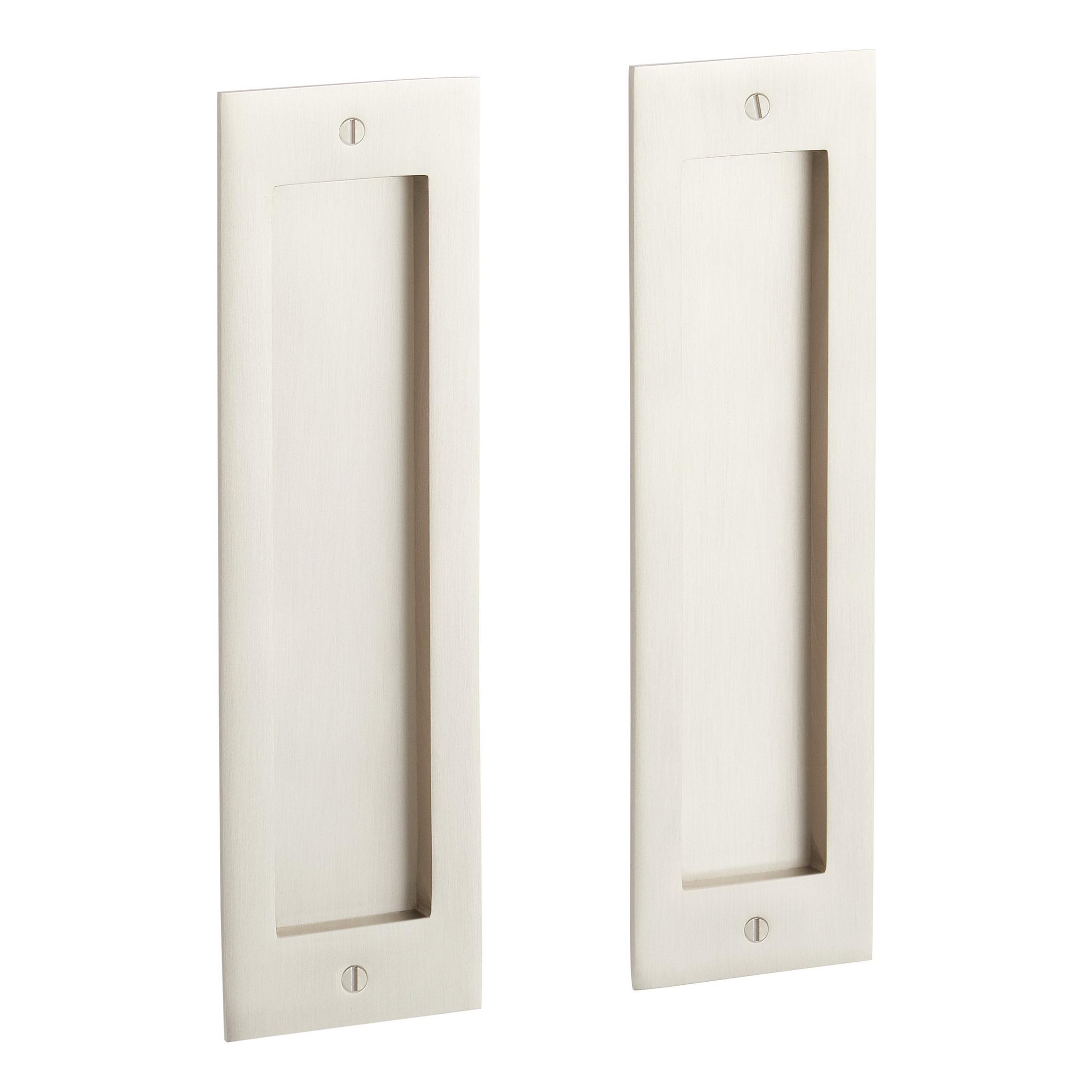 Elongated Pop-Out Brass Pocket Door Pull | Signature Hardware