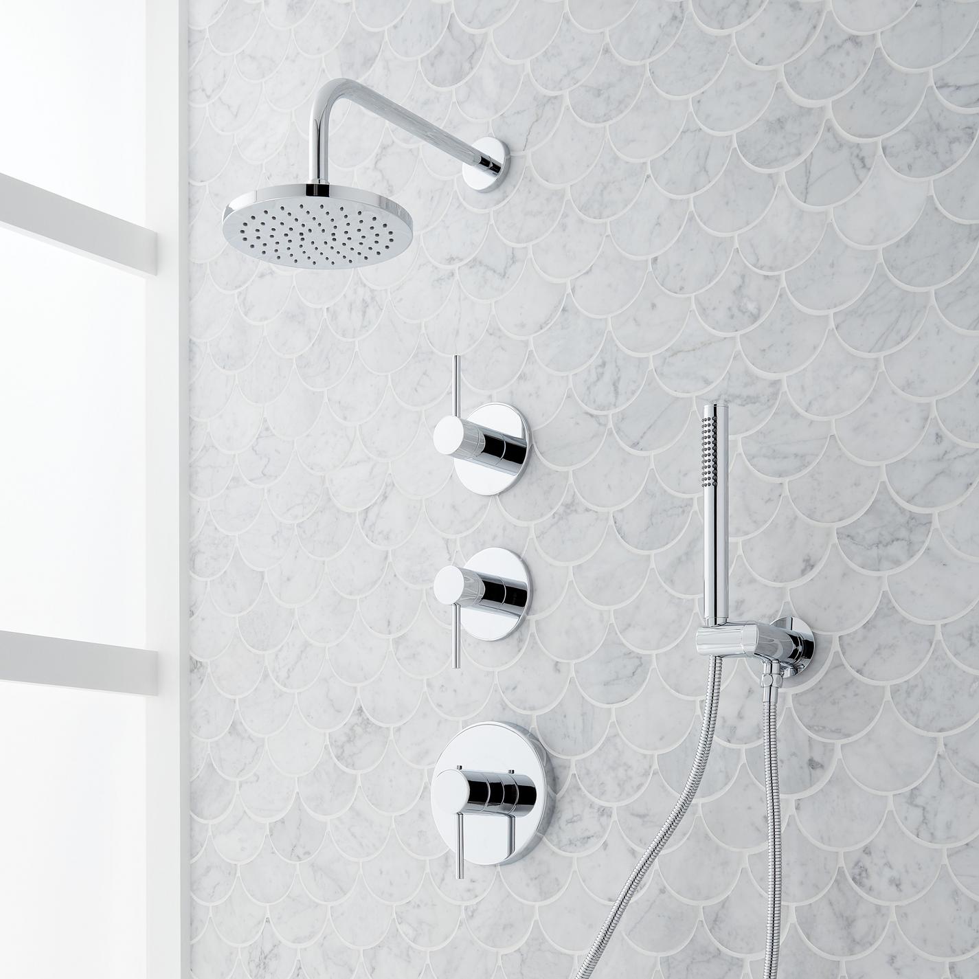 Lexia Thermostatic Shower System with Hand Shower | Signature Hardware