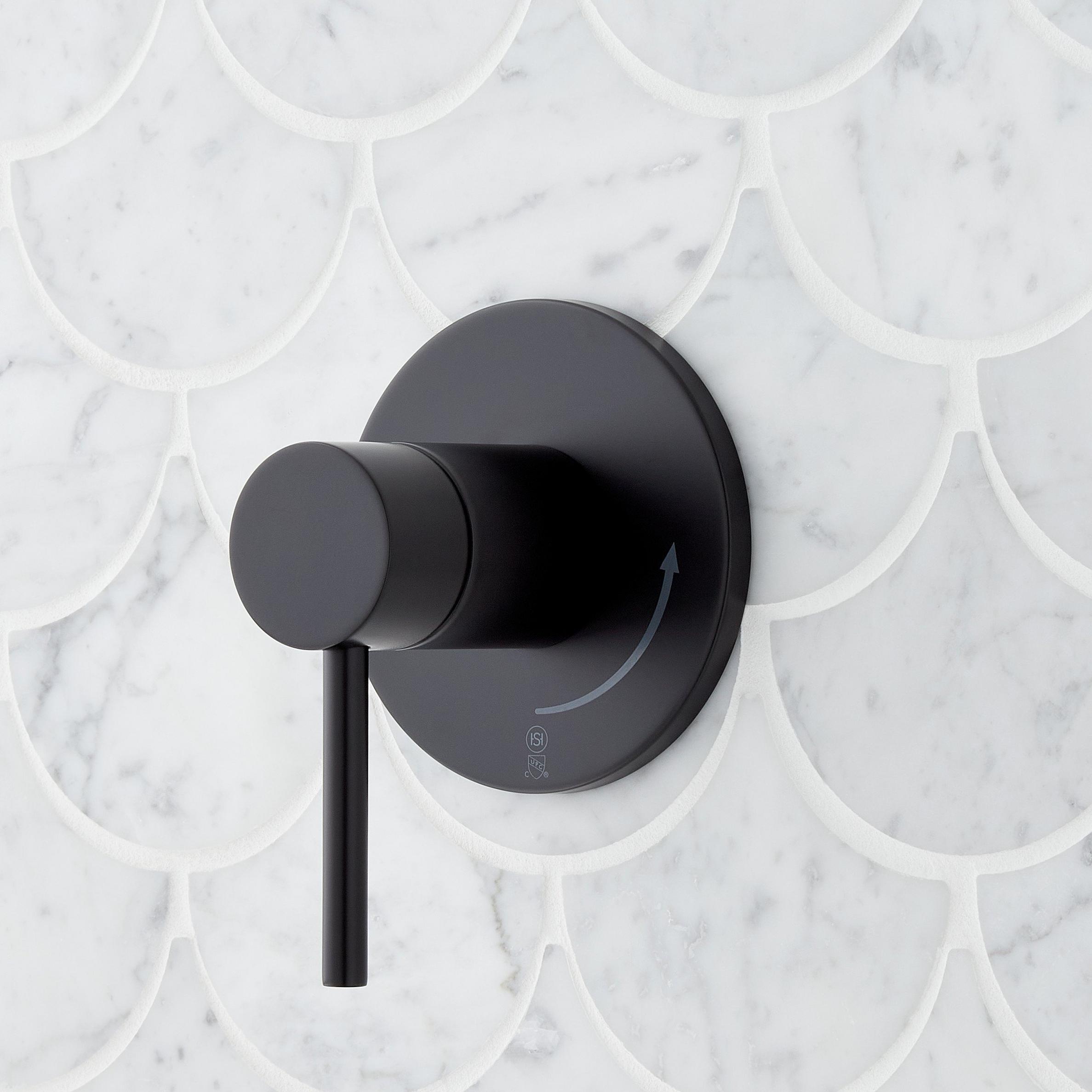 Lexia Thermostatic Shower System with Hand Shower - Matte Black | Signature Hardware