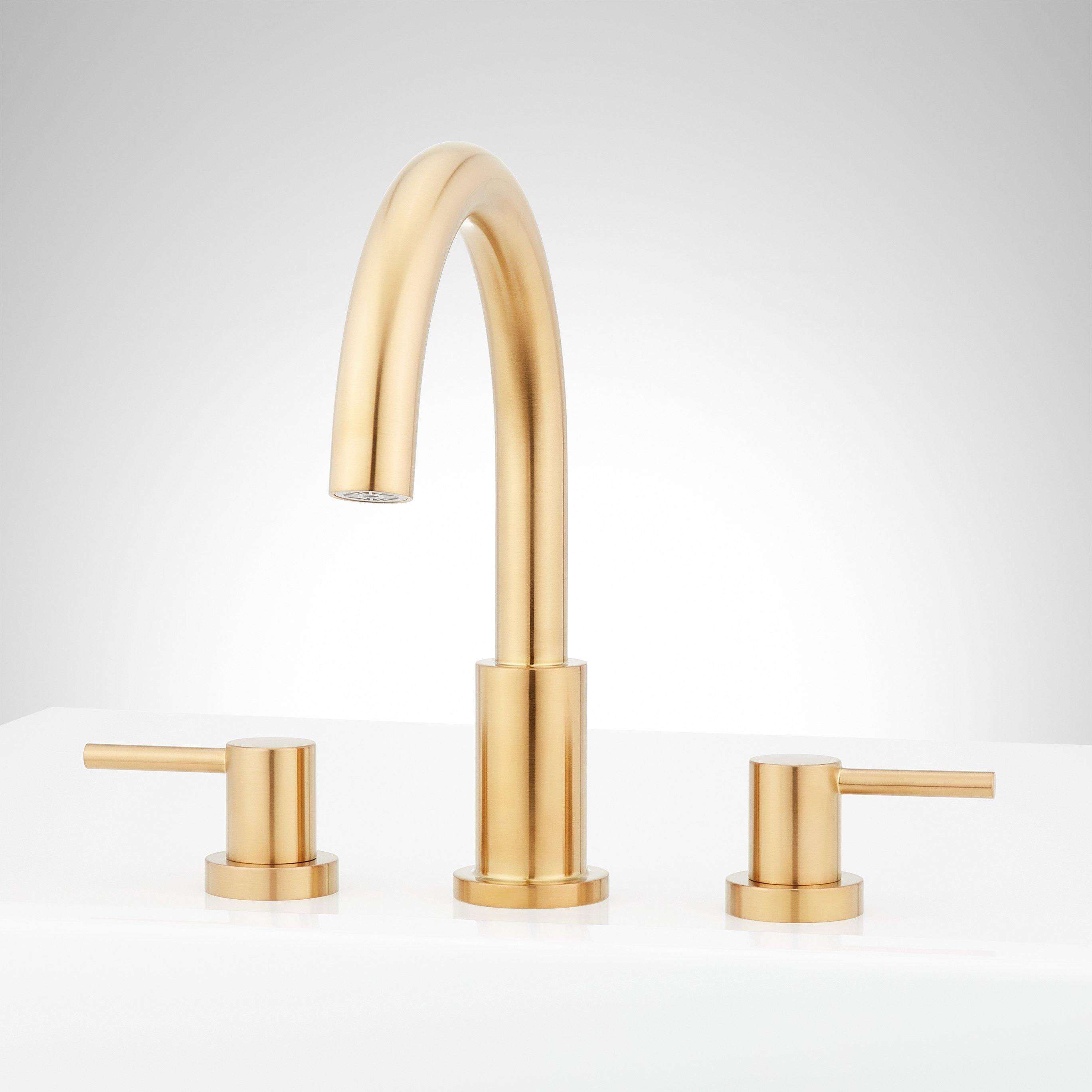Lexia 3-Hole Roman Tub Faucet and Rough-In Valve - Brushed Gold ...