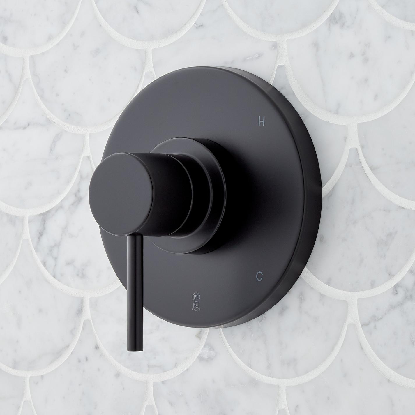 Lexia Pressure Balance Shower System - Matte Black | Signature Hardware