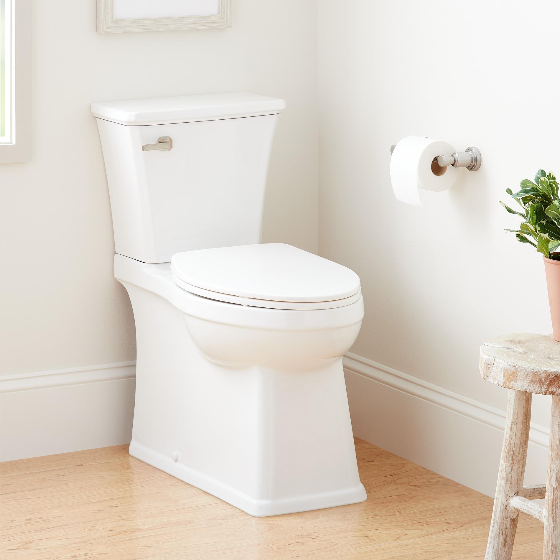 Benbrook Two-Piece Skirted Elongated Toilet | Signature Hardware