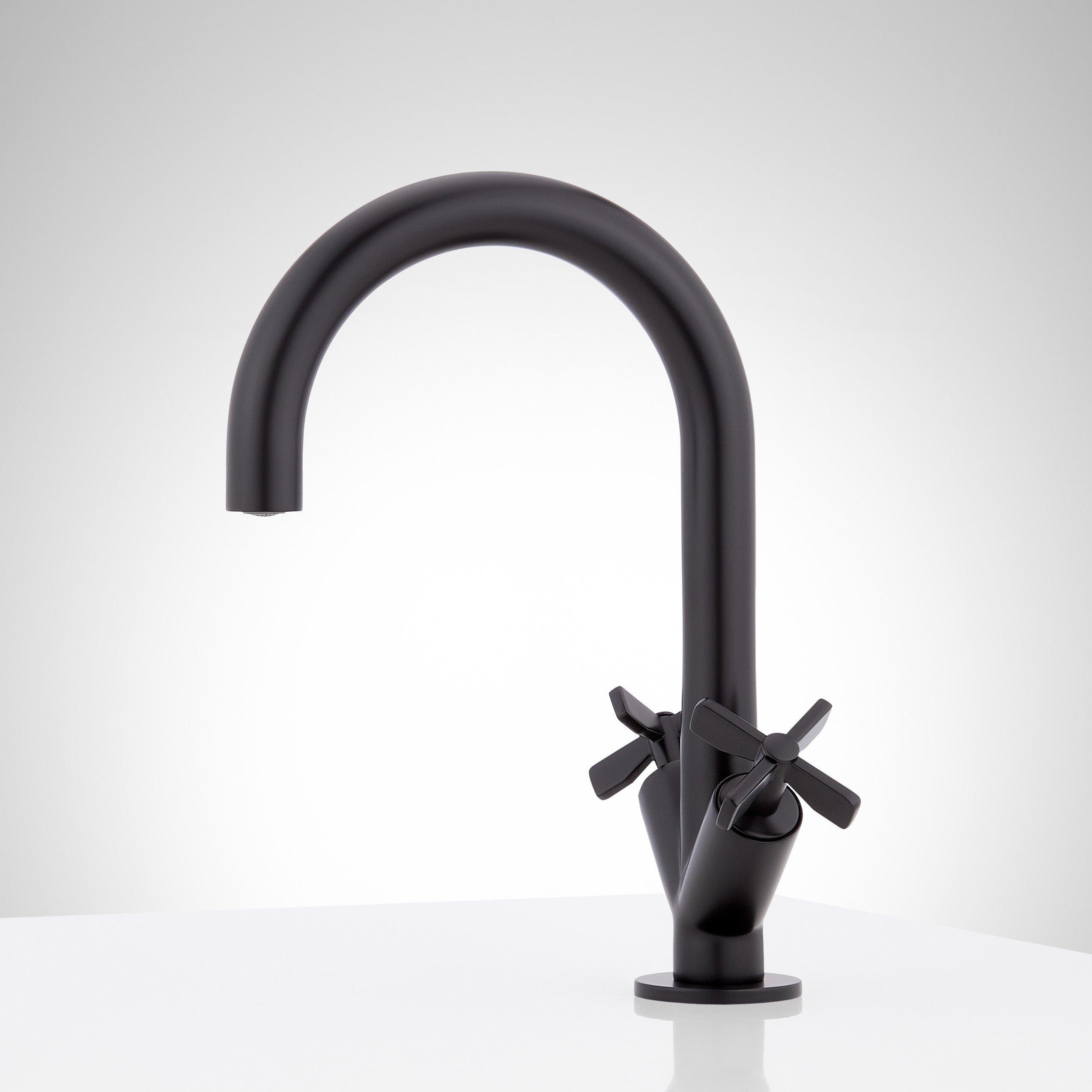 Black single hole bathroom faucet store