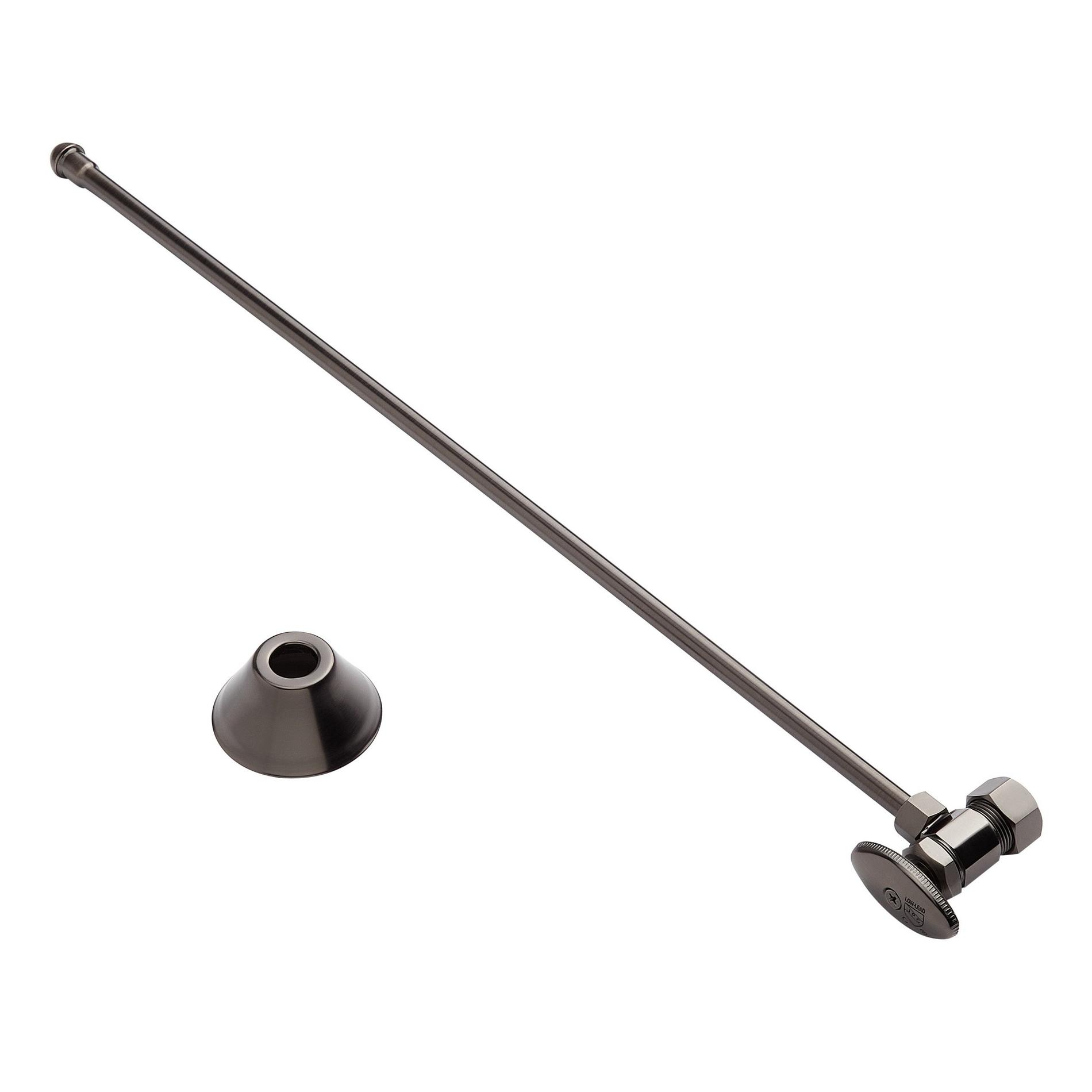 Toilet Supply Kit with 5/8" OD X 3/8" OD Angle Stop | Signature Hardware